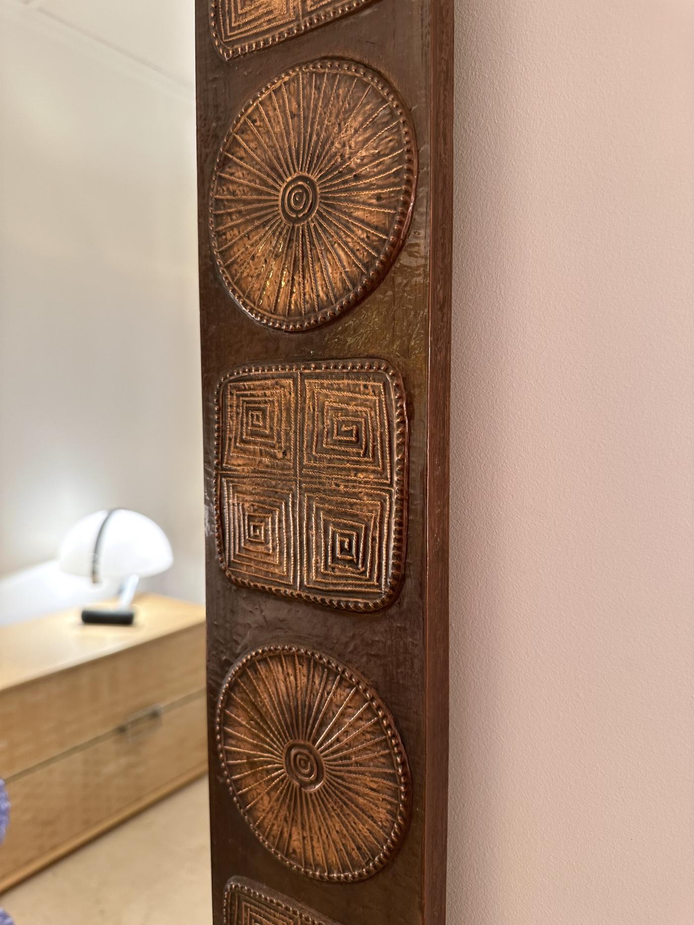 Santambrogio & De Berti - Brass Sculpture Mirror by Santambrogio & De ...