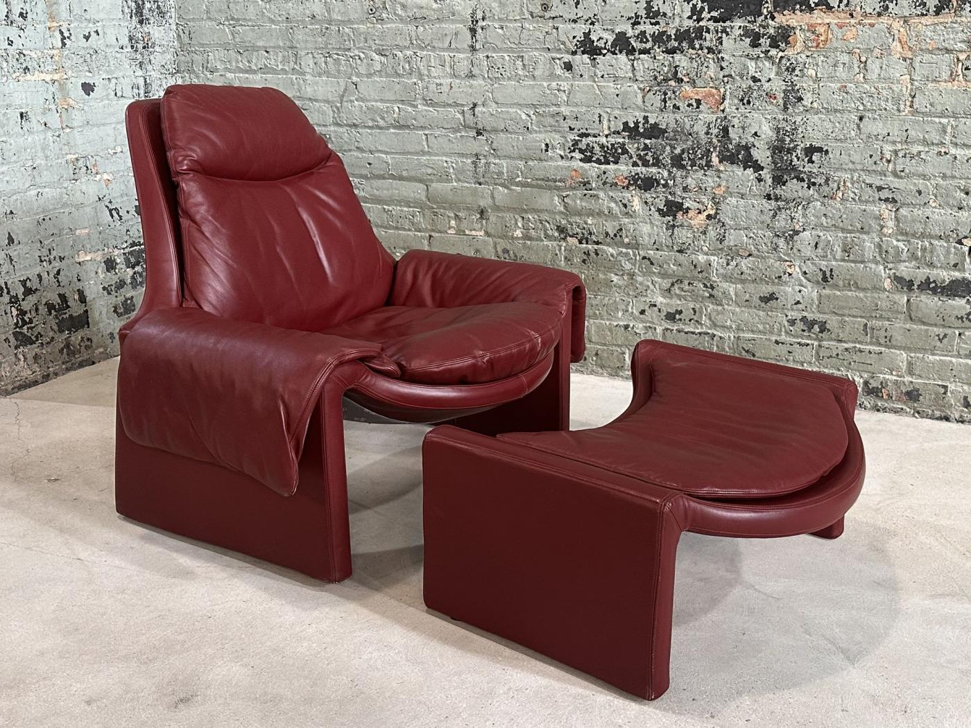 Saporiti - "Proposals" for Saporiti Leather Lounge Chair and Ottoman ...
