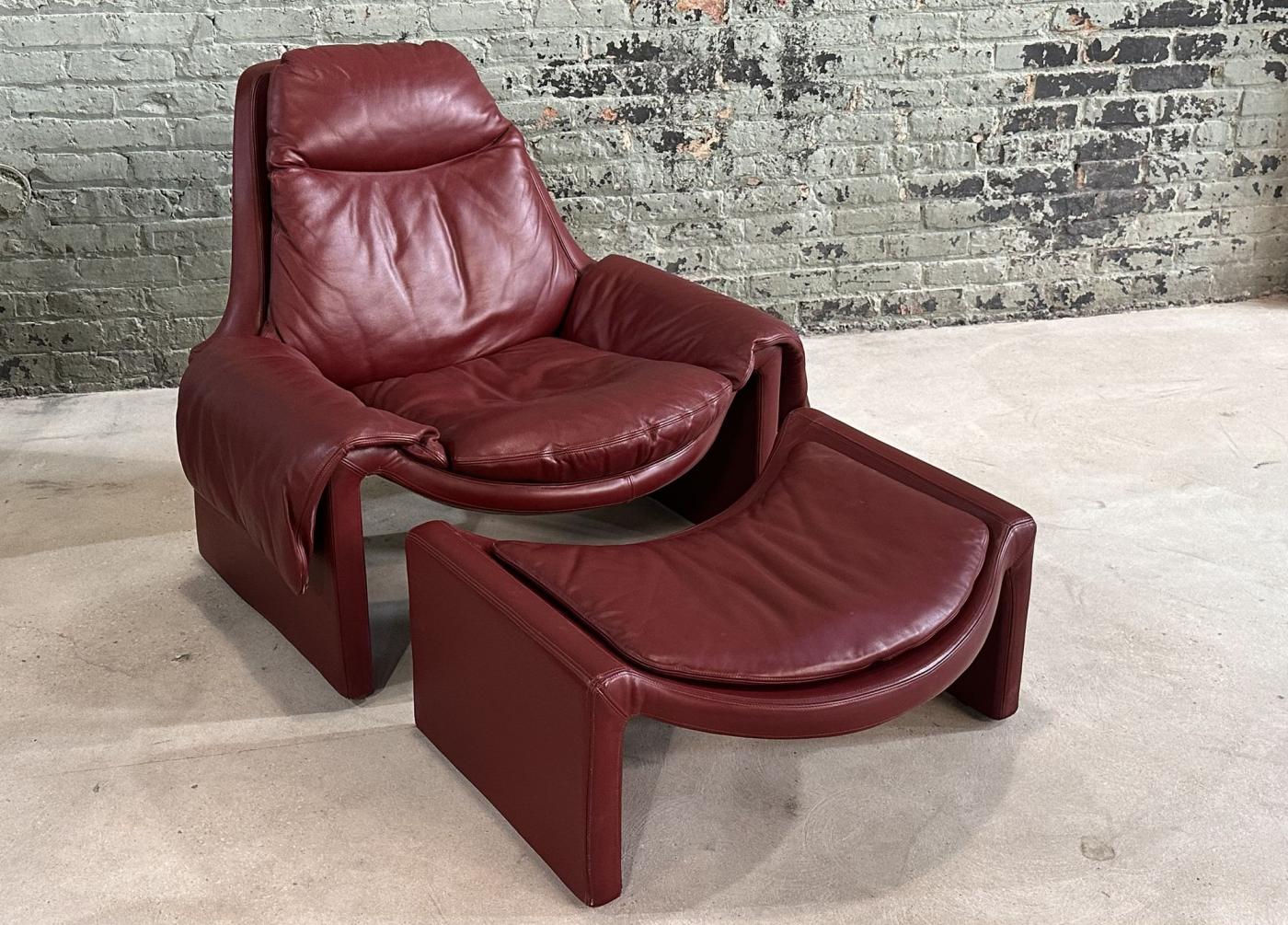 Saporiti - "Proposals" for Saporiti Leather Lounge Chair and Ottoman ...