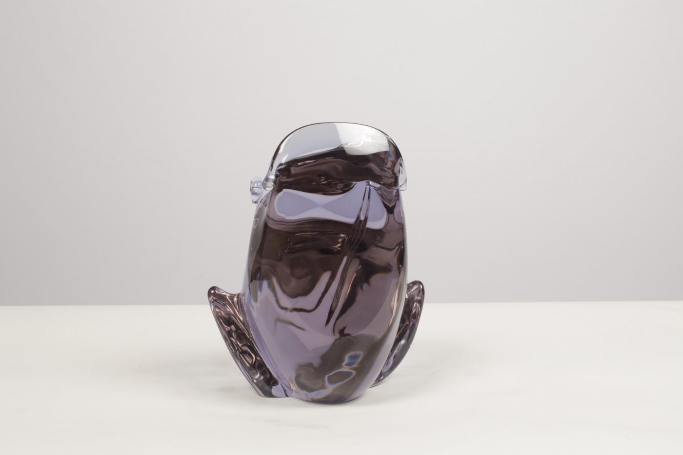 Seguso / Seguso Vetri d'Arte - Seguso Glass, Signed, Lavender Frog