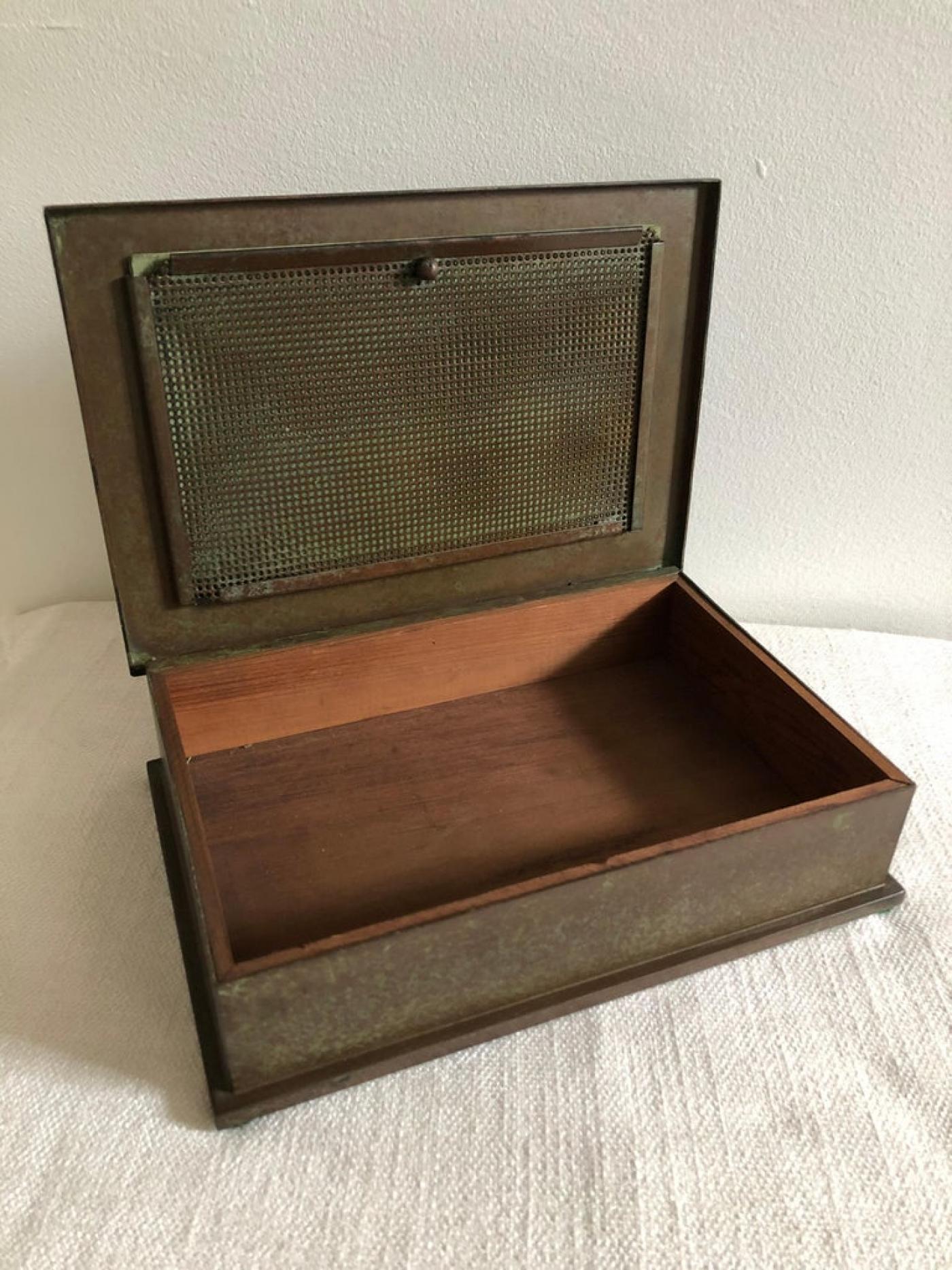Silvercrest Bronze - Silver Crest Men's Humidor Box Bronze and Sterling
