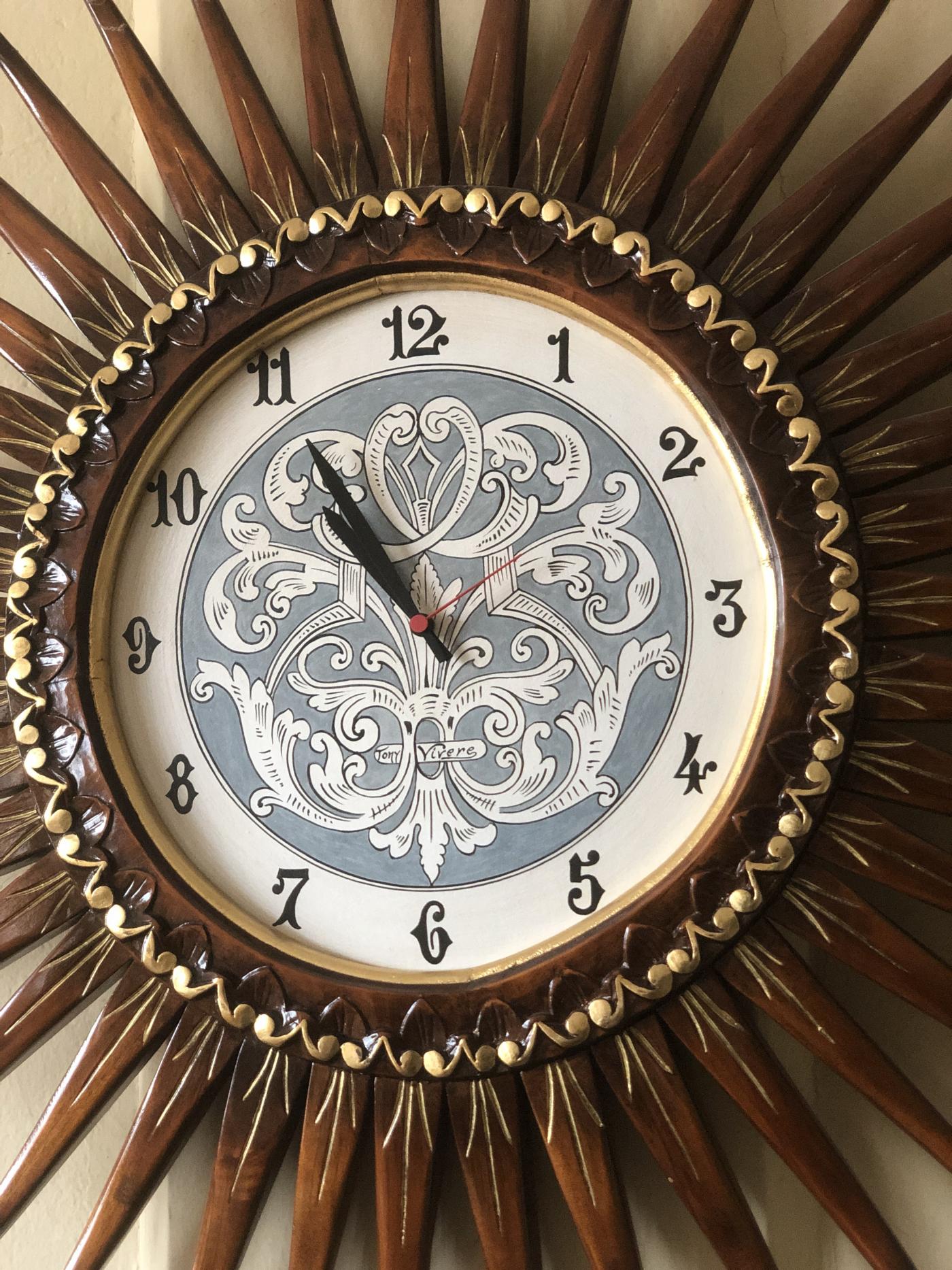 SimoEng - 1990s "Sunbeam" Maple Wood Clock