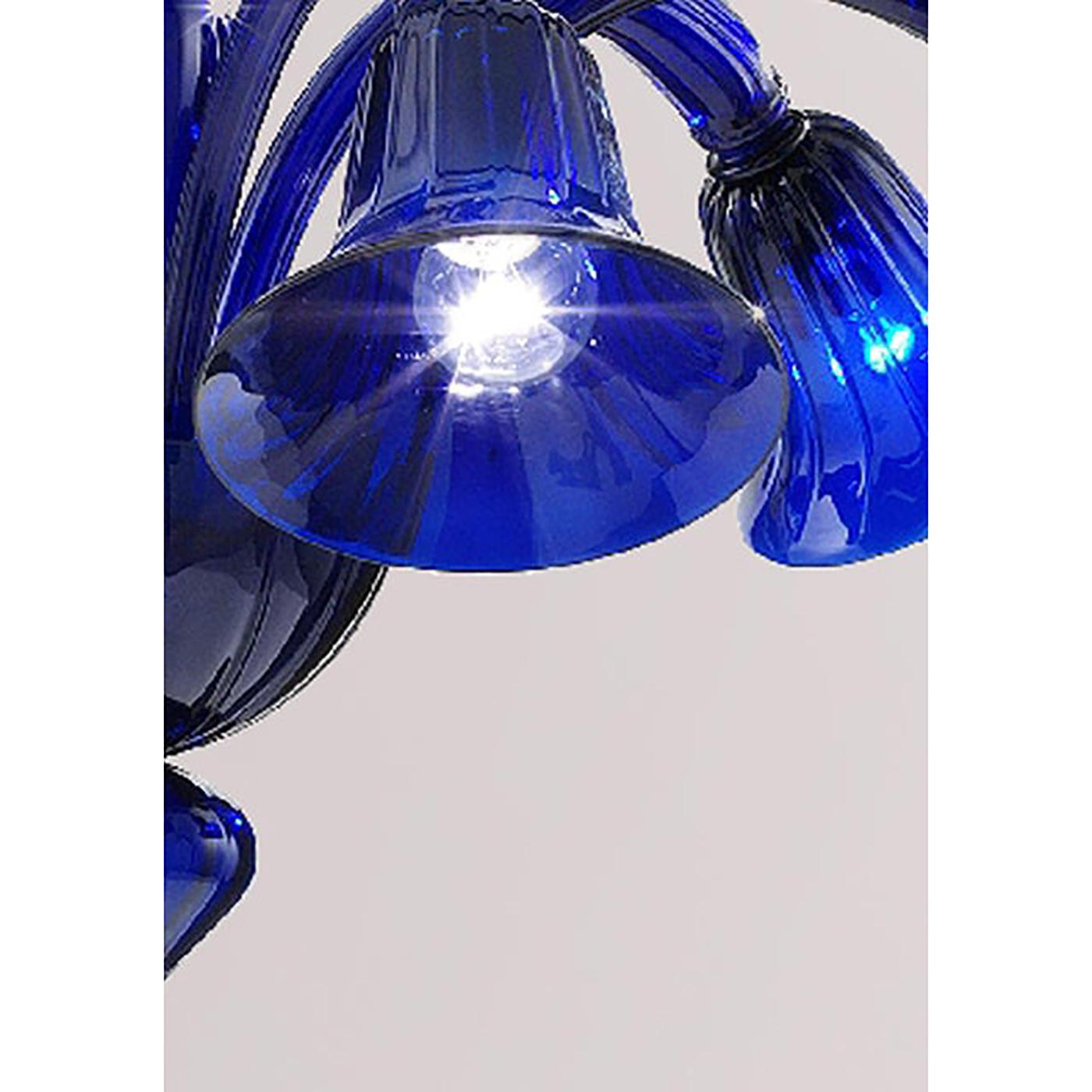 SimoEng - Contemporary Translucent Azzurre Murano Style Glass Chandelier