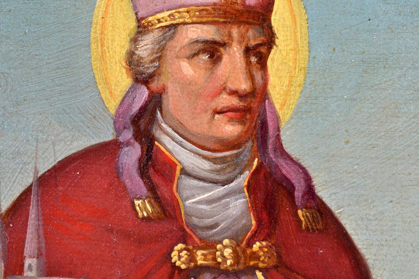 The Holy Bible / Biblical - “St. Wolfgang” of Regensburg. Oil on Canvas ...