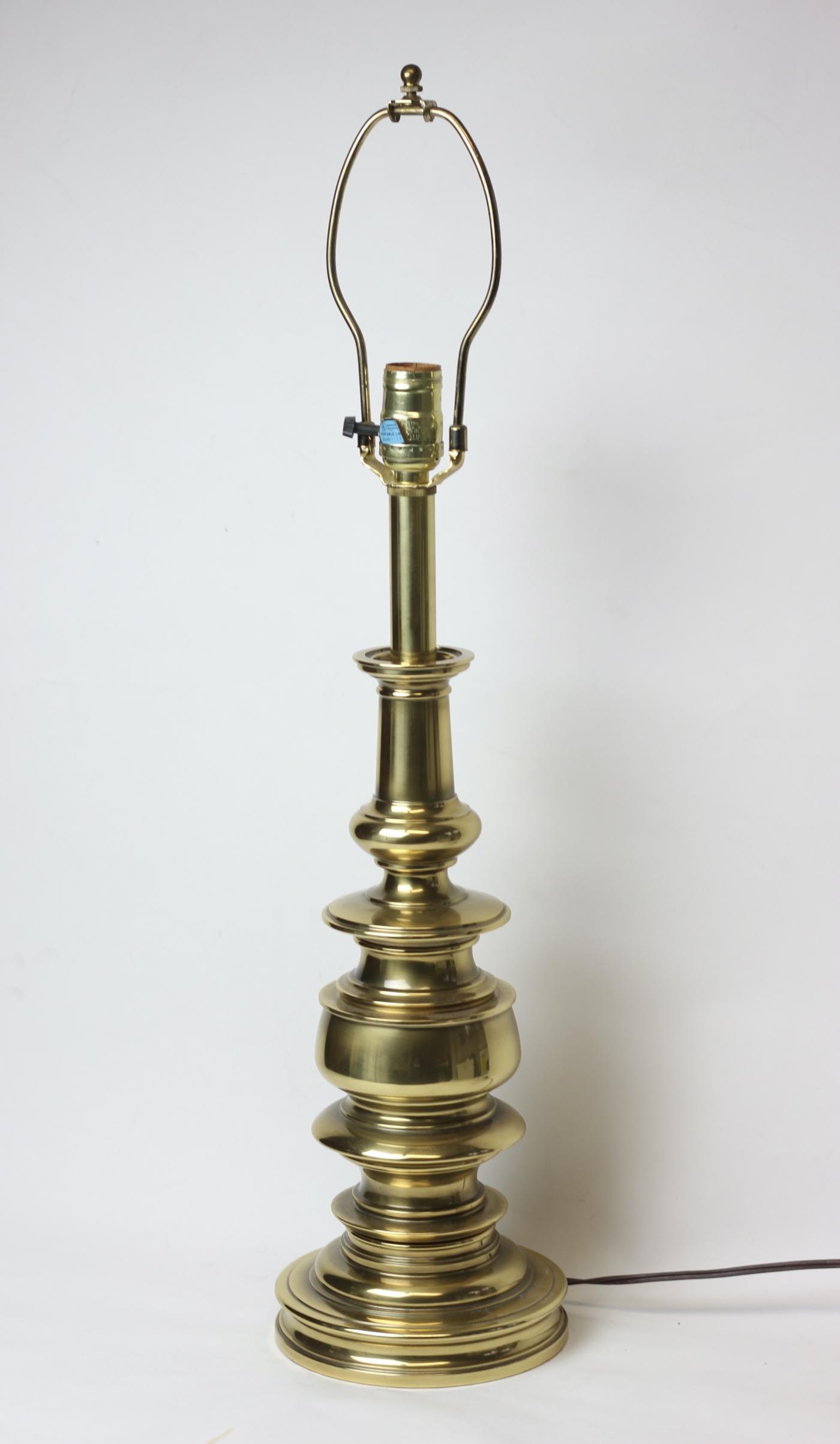 Stiffel Lamp Company - Brass Baluster form Table Lamp by Stiffel Lamp ...