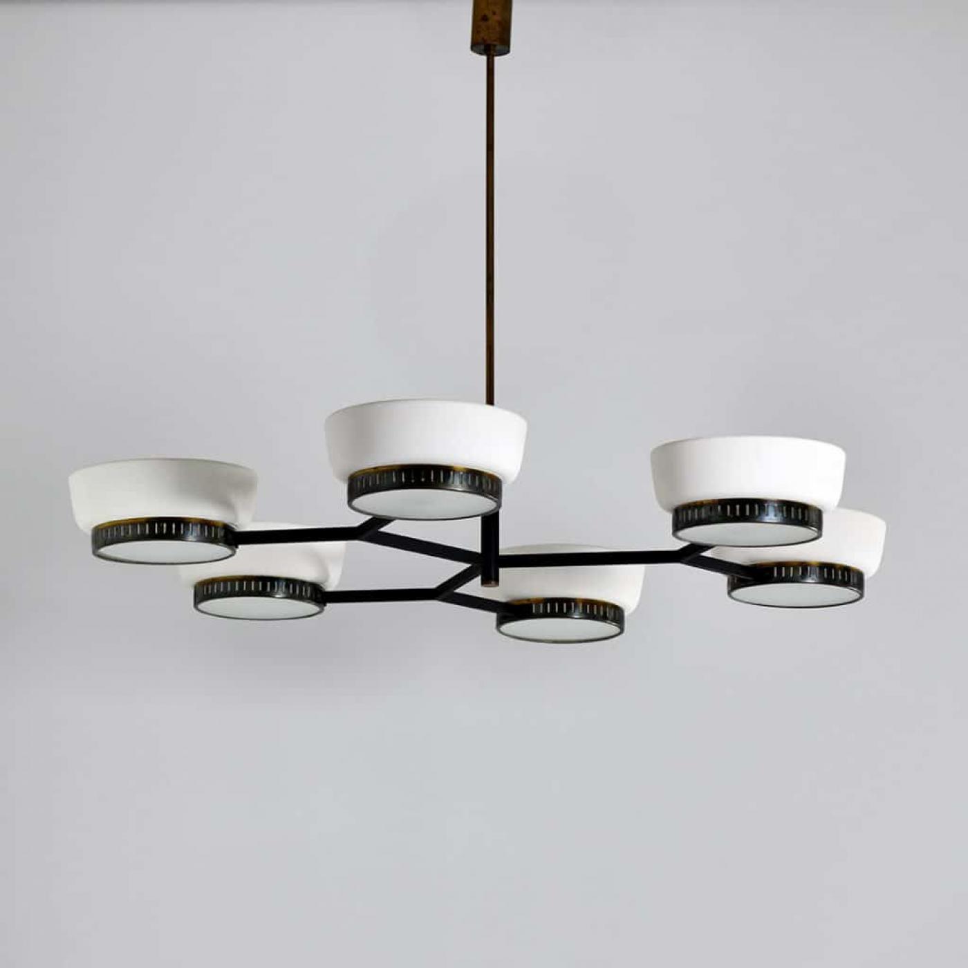 Stilnovo - Rare Ceiling Light in Brass