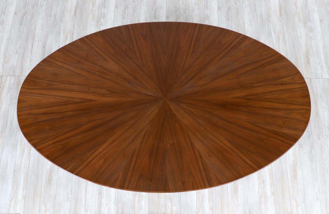 Stow & Davis Furniture Co. - Stow Davis "Starburst" Walnut & Steel ...
