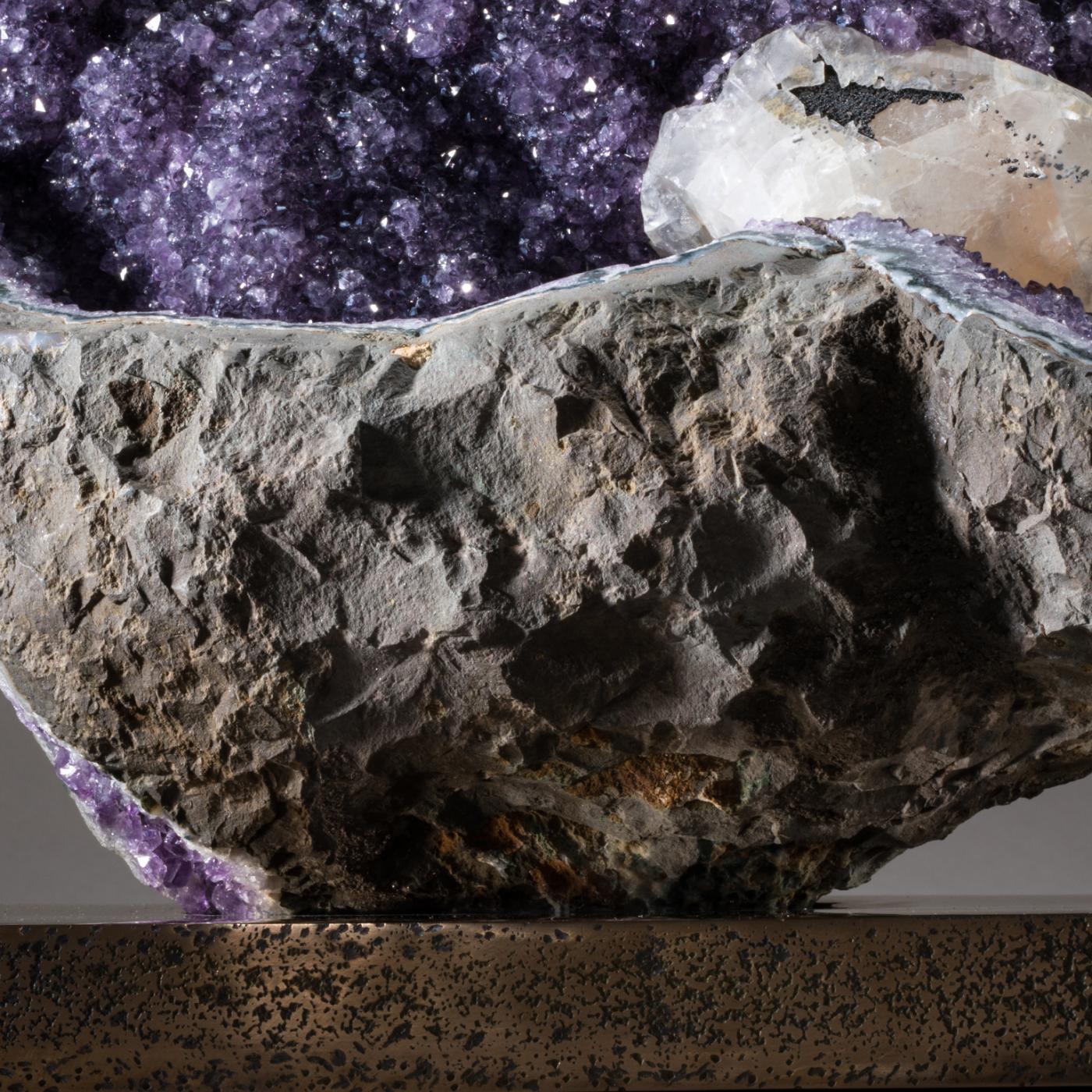 Studio Greytak - Amethyst on Bronze Base