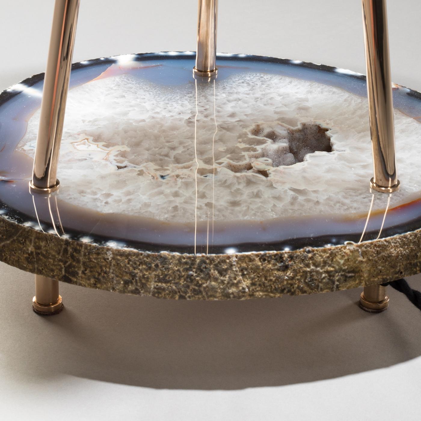Studio Greytak - Studio Greytak 'Pyramid Lamp 1' Brazilian Agate ...