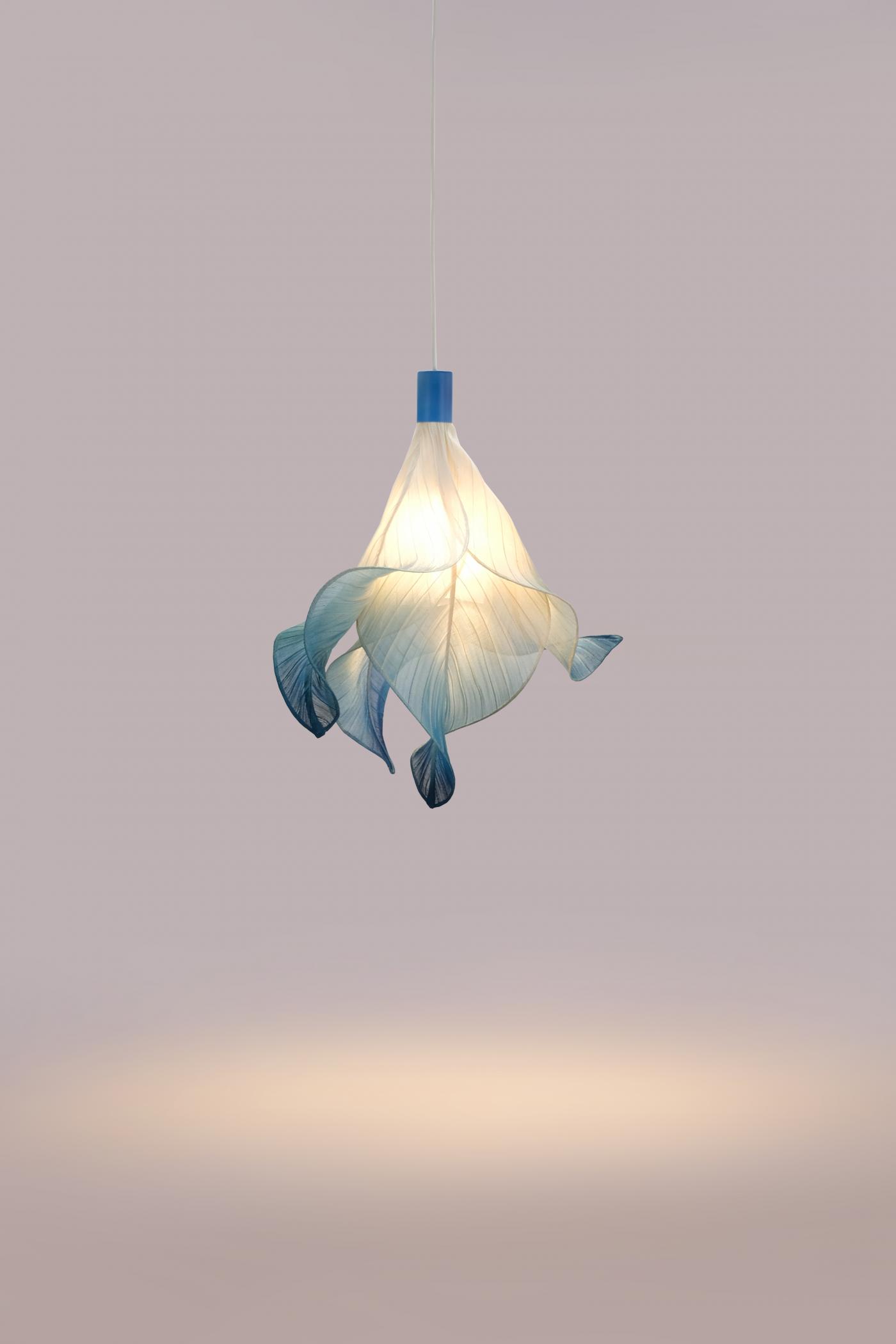 Studio Mirei - Modern Fabric Pendant Hand-Painted Light, Sirenetta, by ...