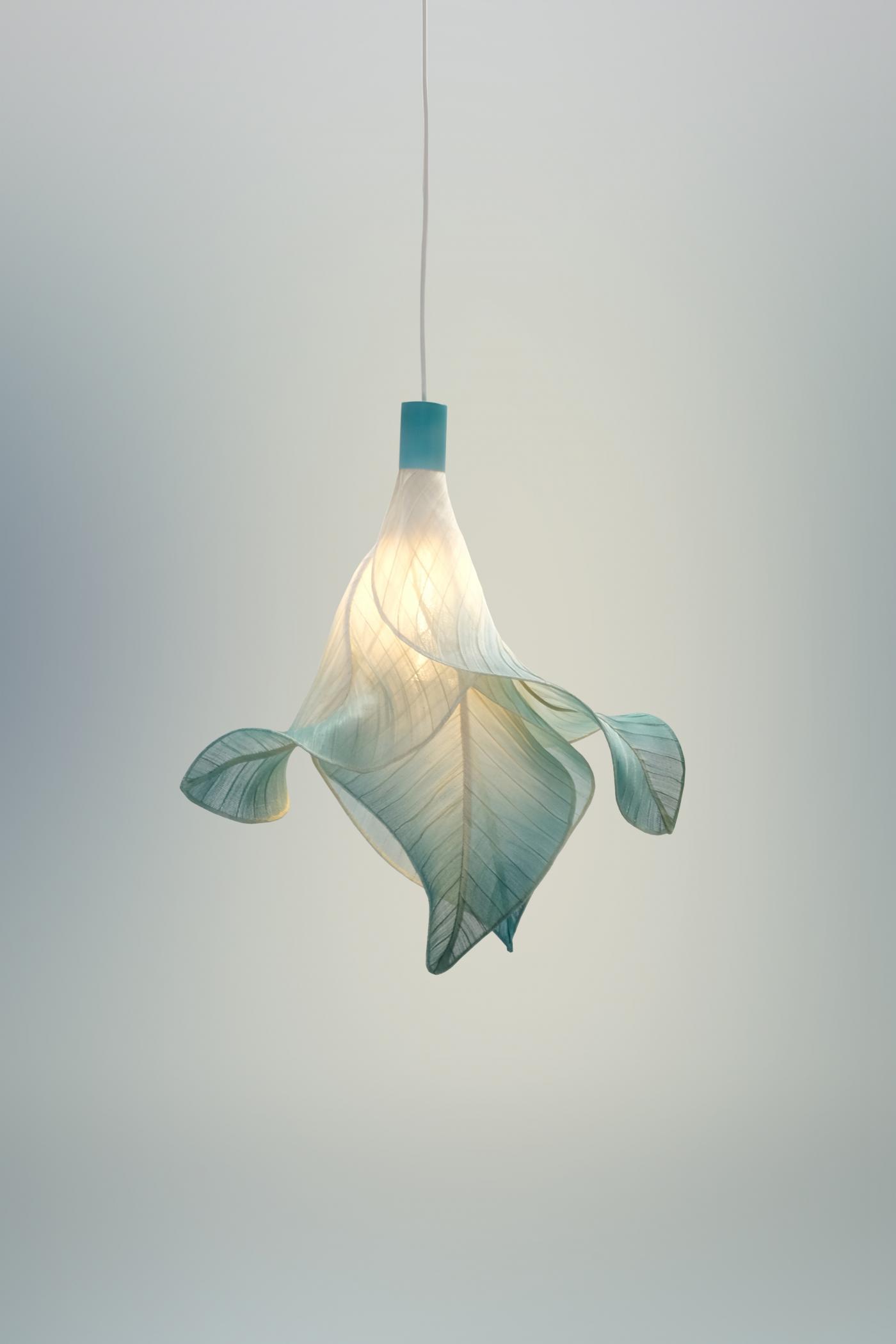 Studio Mirei - Modern Fabric Pendant Hand-Painted Light, Sirenetta, by ...