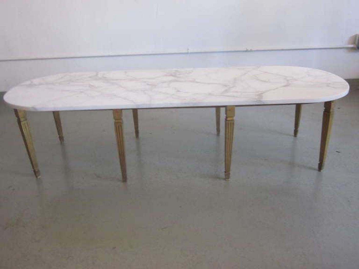 Sue et Mare - Rare French Modern Neoclassical Gilt Bronze Coffee Table ...