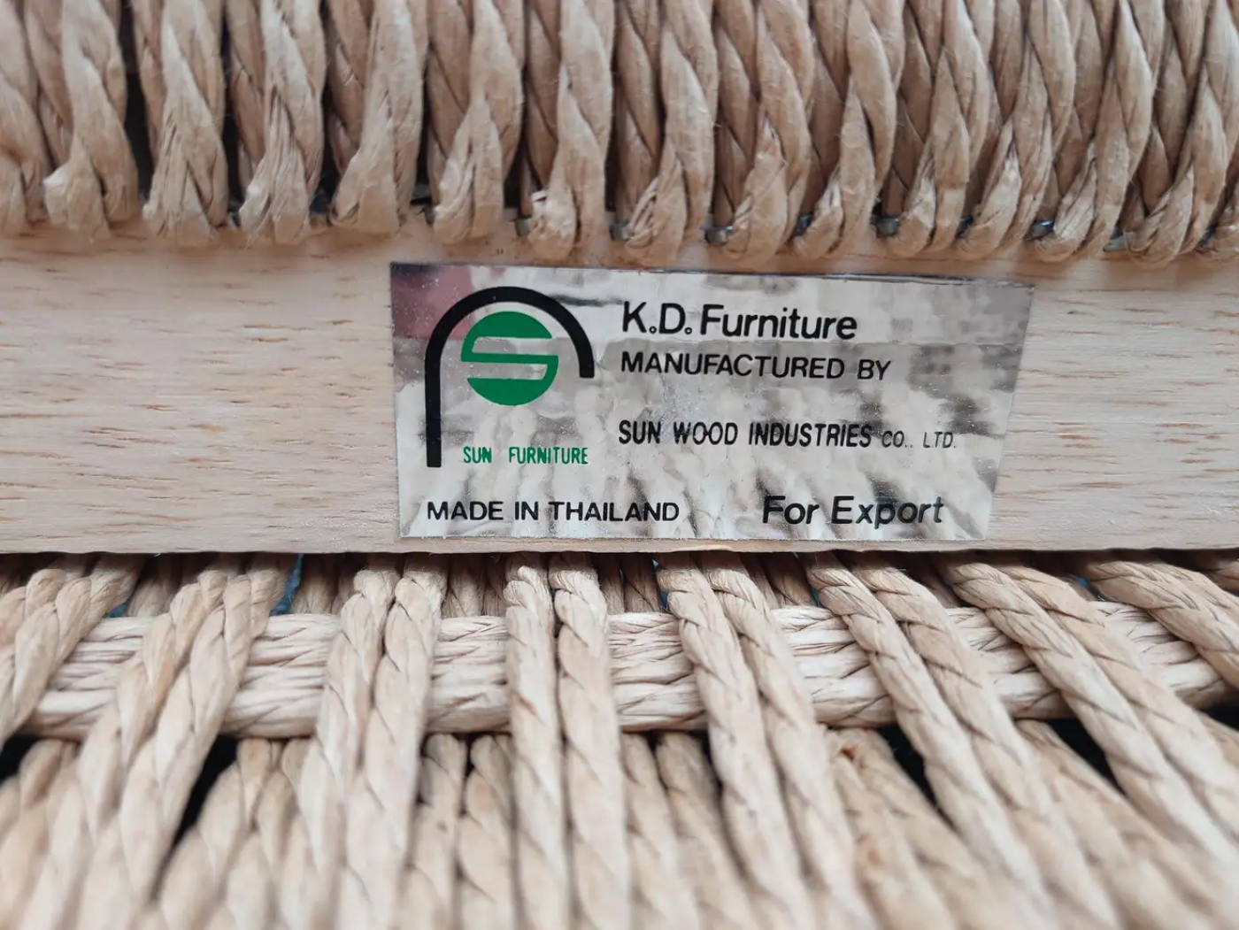 Sun Cabinet - Sun Cabinet Co BL1 Three Danish Style Teak Papercord ...