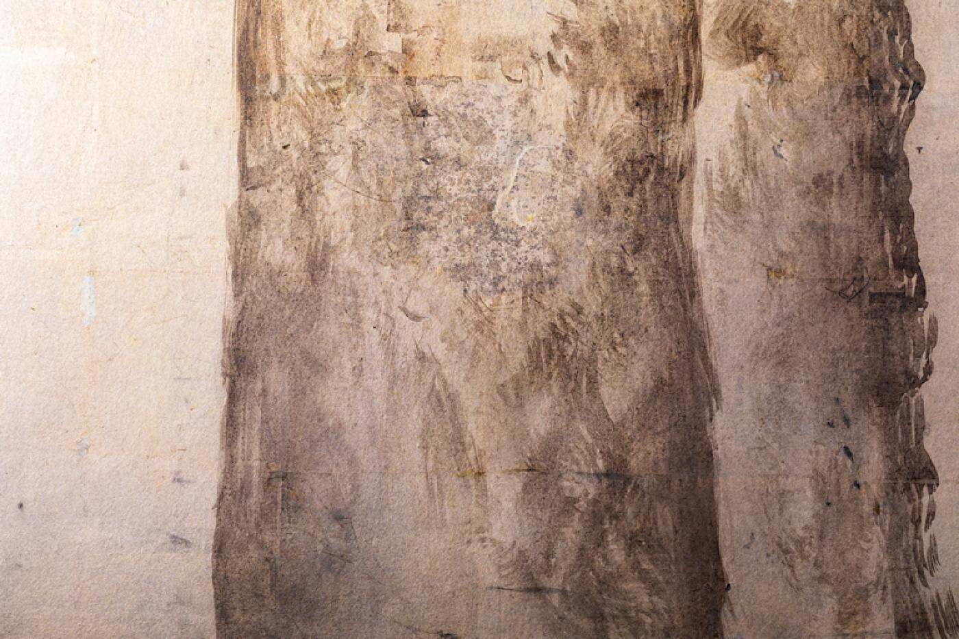 Suzuki Shonen - Japanese Two Panel Screen: Forest Scene on Silver by ...