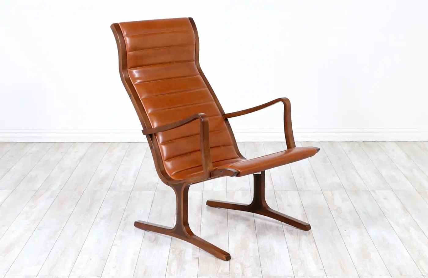 Tendo Mokko - Tendo Mokko "Heron" Cognac Leather Lounge Chair