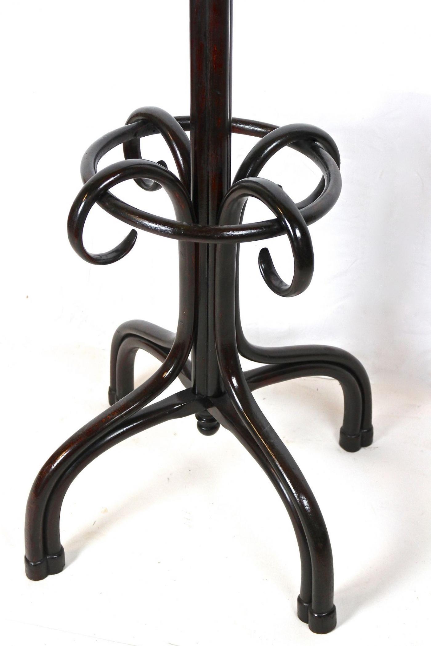 Thonet - Thonet Coat Rack/ Wardrobe Stand Bentwood Polished, Art ...