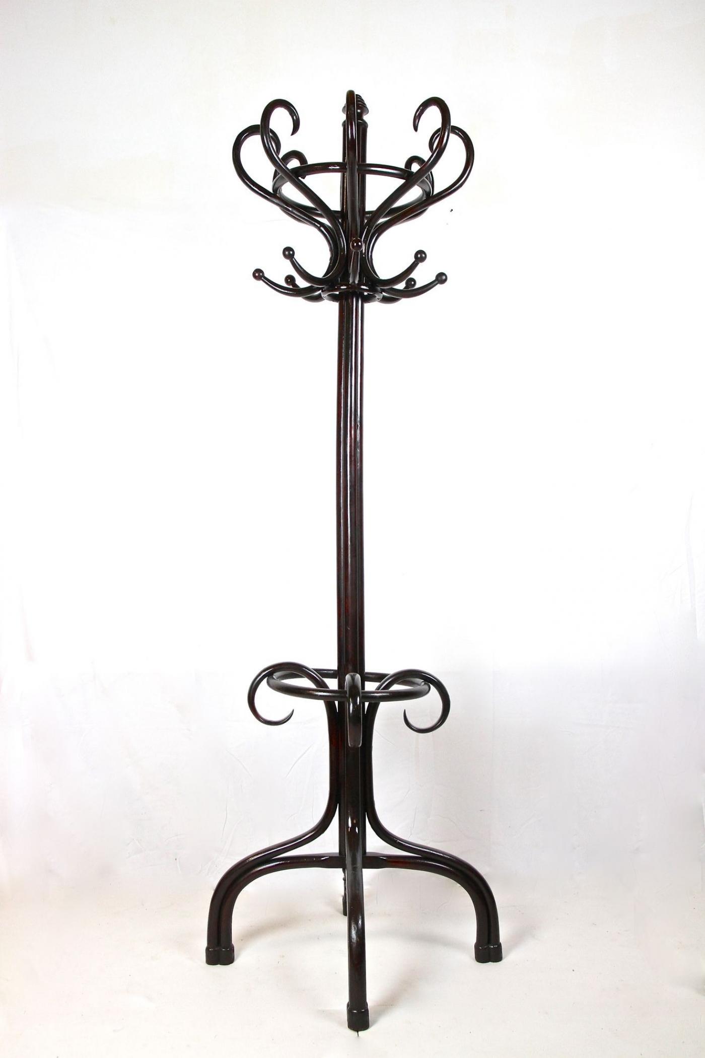 Thonet - Thonet Coat Rack/ Wardrobe Stand Bentwood Polished, Art ...