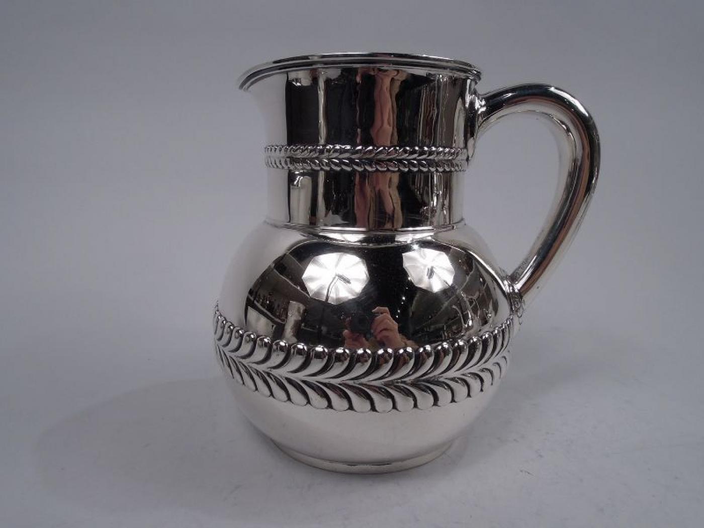 Tiffany & Co. - Antique Tiffany Sterling Silver Pitcher with Bold Wave ...