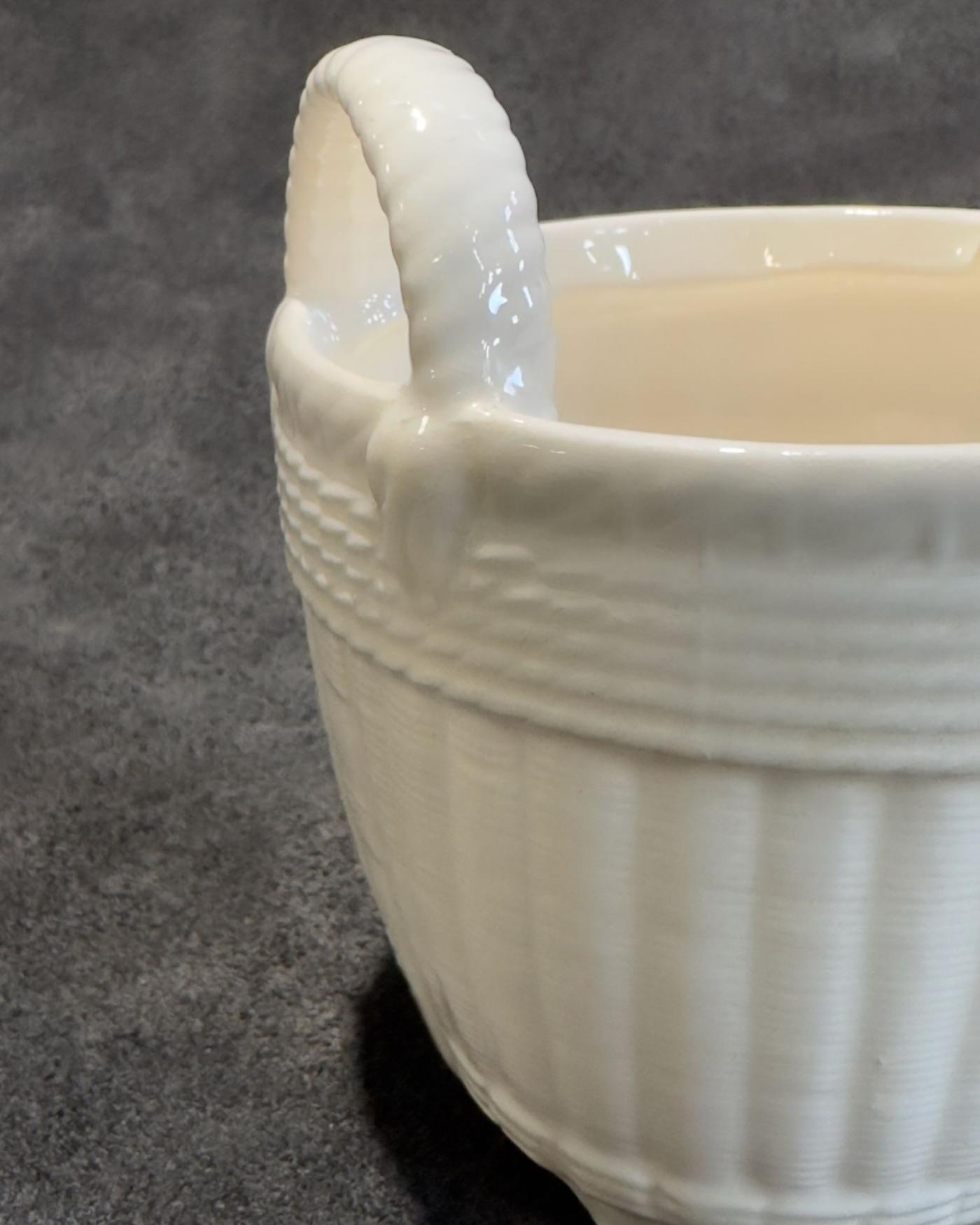 Tiffany & Co. - Pair Vintage Tiffany & Co. Ceramic Weaved Baskets, 1960