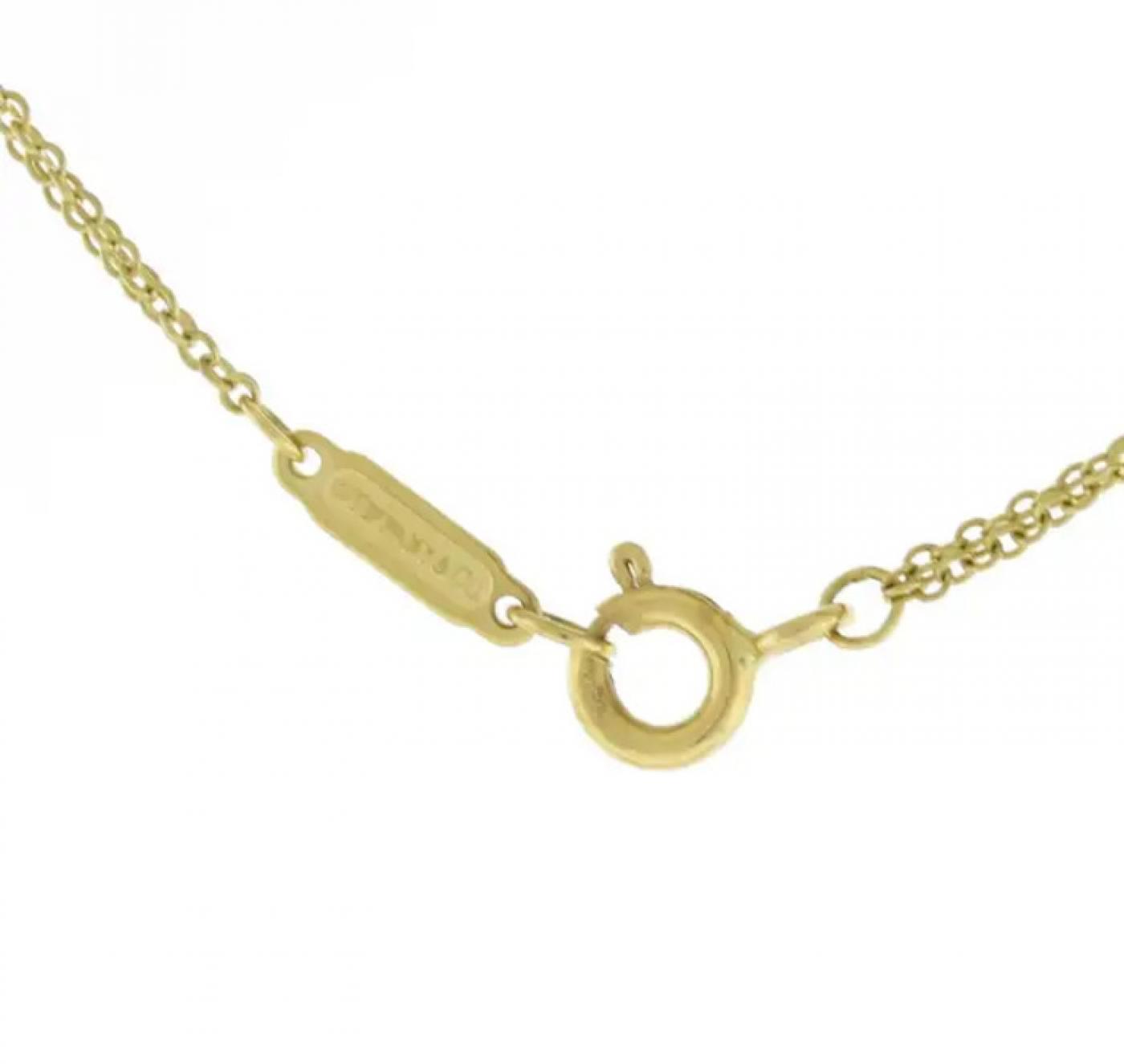 Tiffany & Co. - TIFFANY & CO 18KT GOLD INFINITY PENDANT DOUBLE CHAIN ...