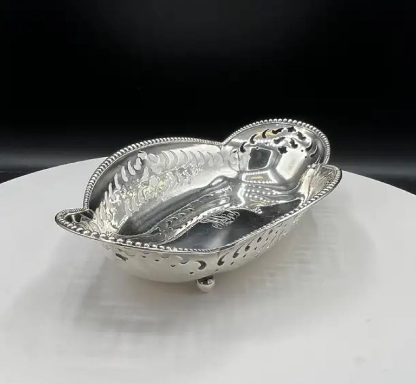 Tiffany & Co. - Tiffany & Co., Sterling Silver pierced Condiment Dish
