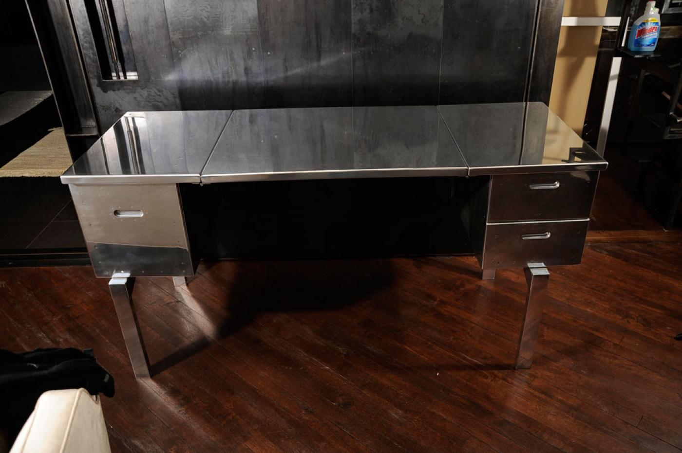 US Government - WW2 Aluminum Campaign Desk, c 1940