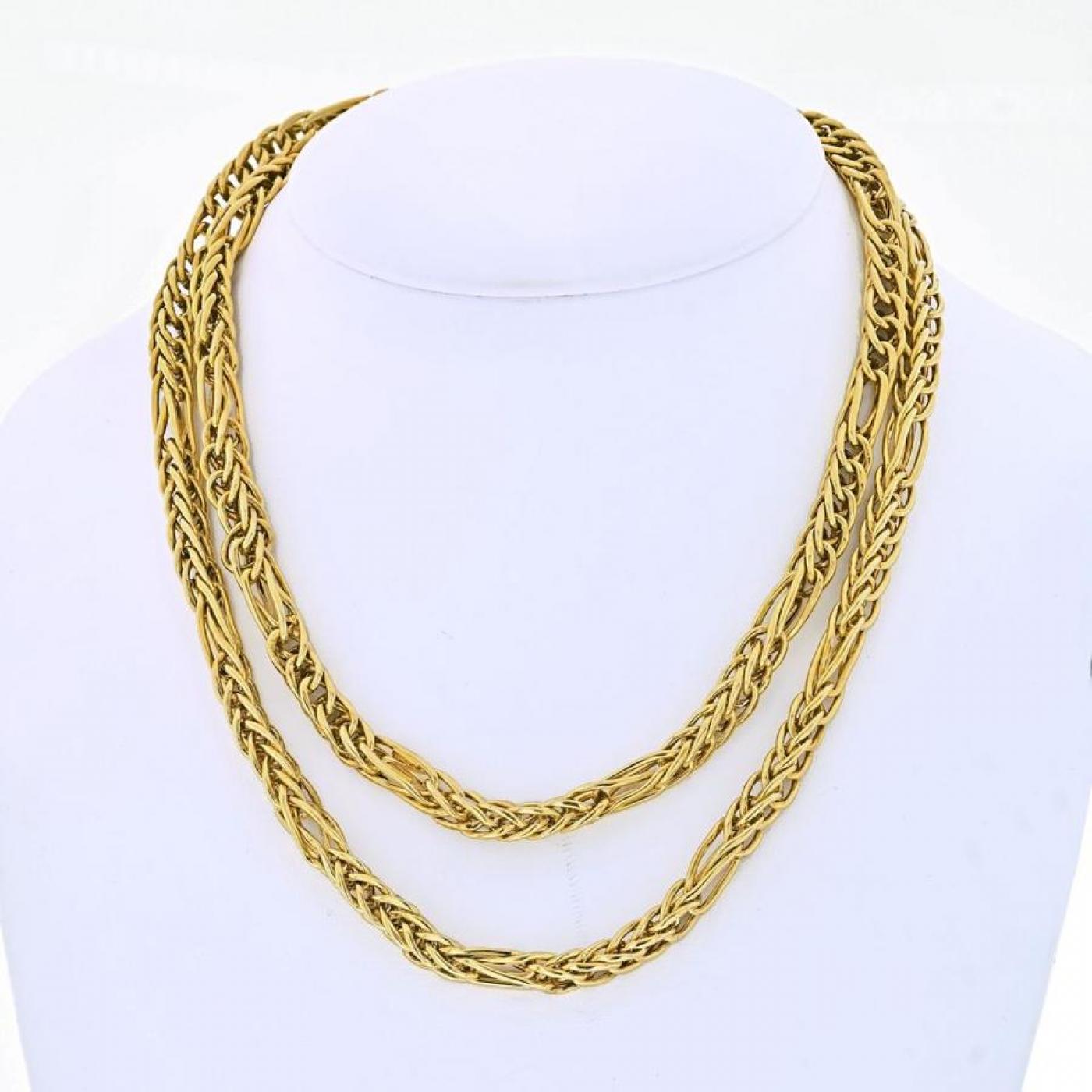 Van Cleef & Arpels - VAN CLEEF & ARPELS 18K YELLOW GOLD 1970'S LONG ...