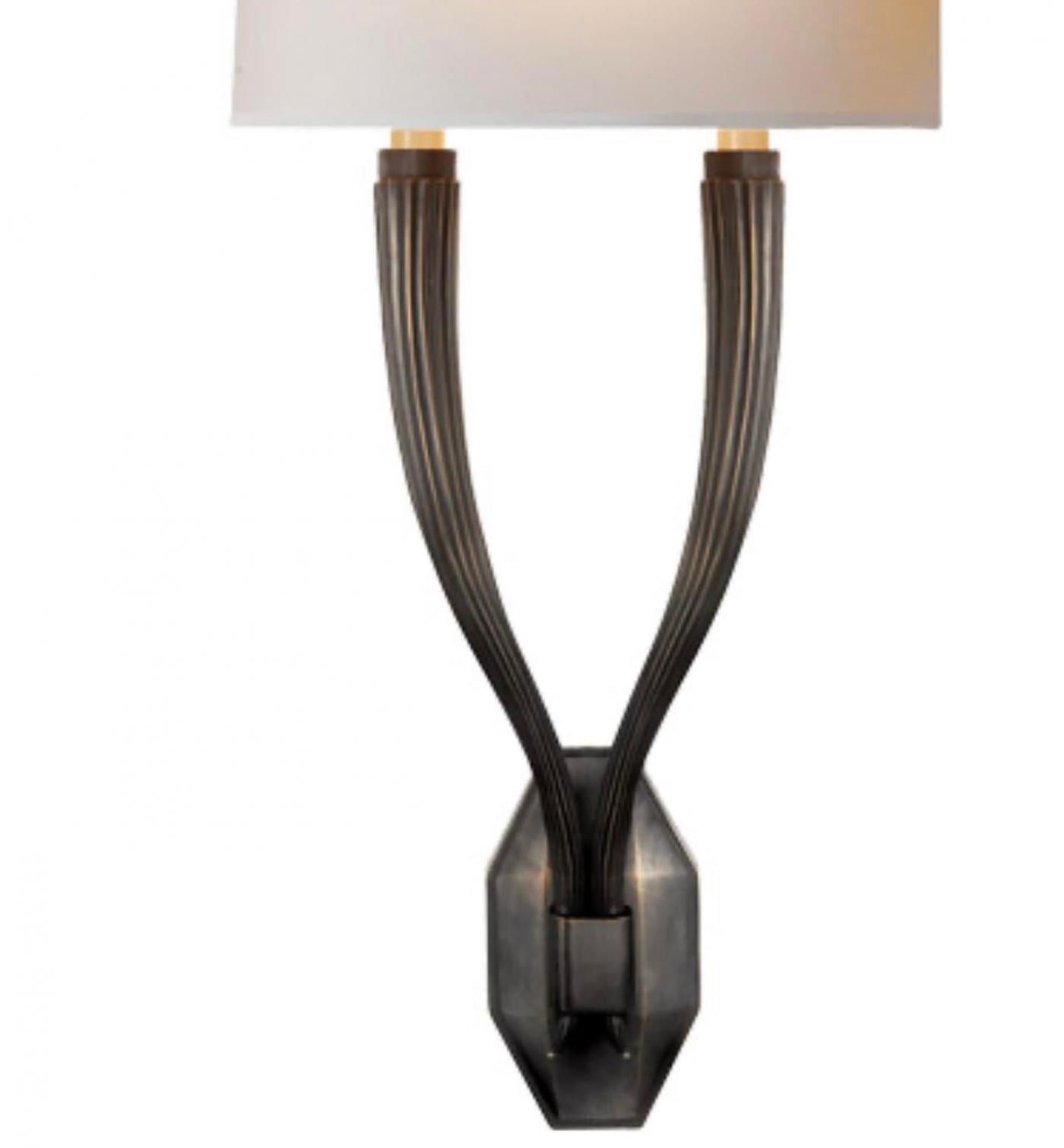 Visual Comfort & Company - Art Deco Ruhlmann 2 Light Wall Sconce Light ...