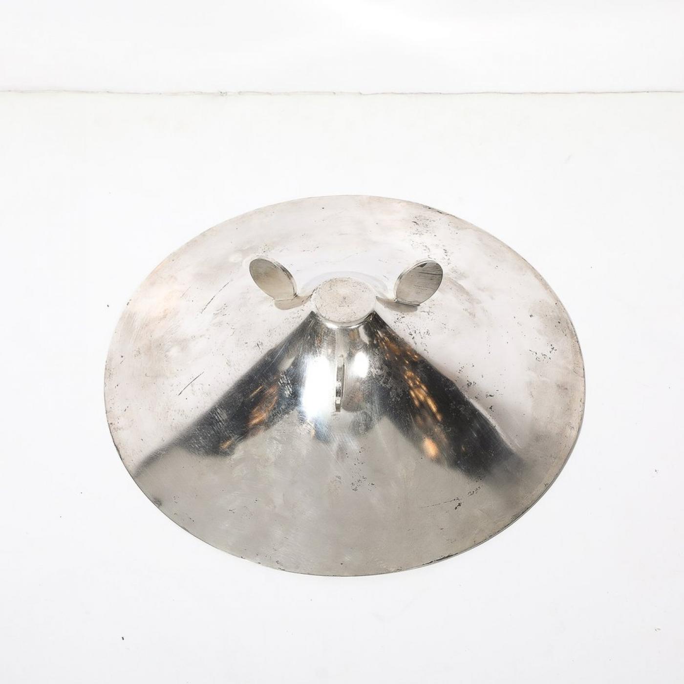 WMF Ikora - Art Deco WMF Ikora Textural Silver Plated Bowl W/ Jet Black ...