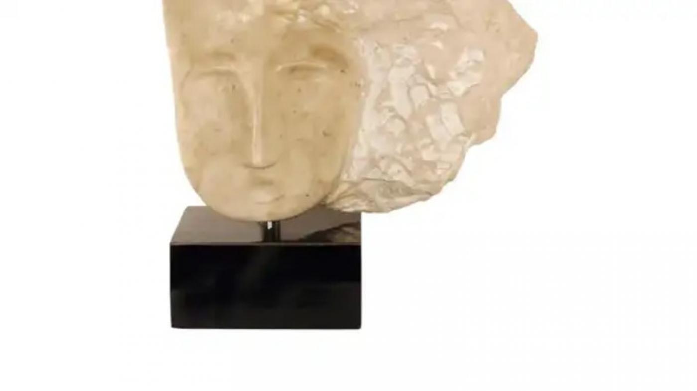 Wendy Hendelman - Wendy Hendelman Creamy Alabaster Head Sculpture, 2016