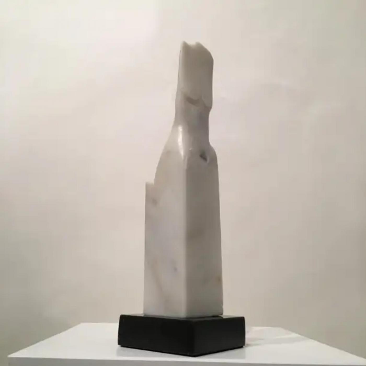 Wendy Hendelman - Wendy Hendelman White Marble Torso Sculpture, 2018
