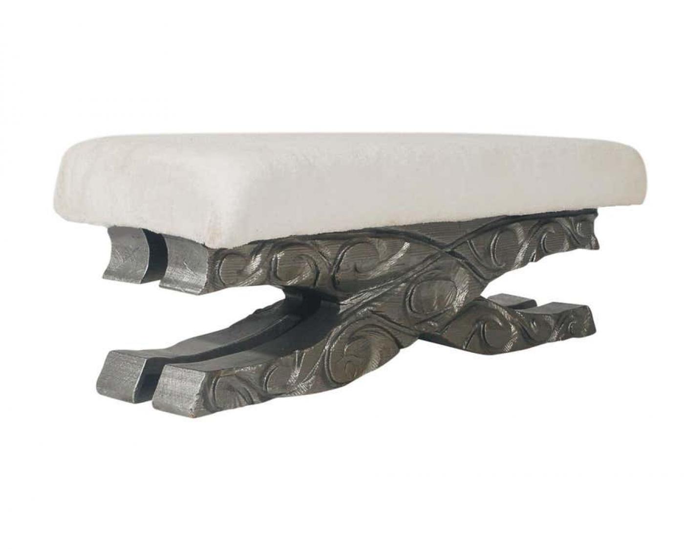 Witco - Midcentury Brutalist Modern Solid Carved Wood Bench with ...