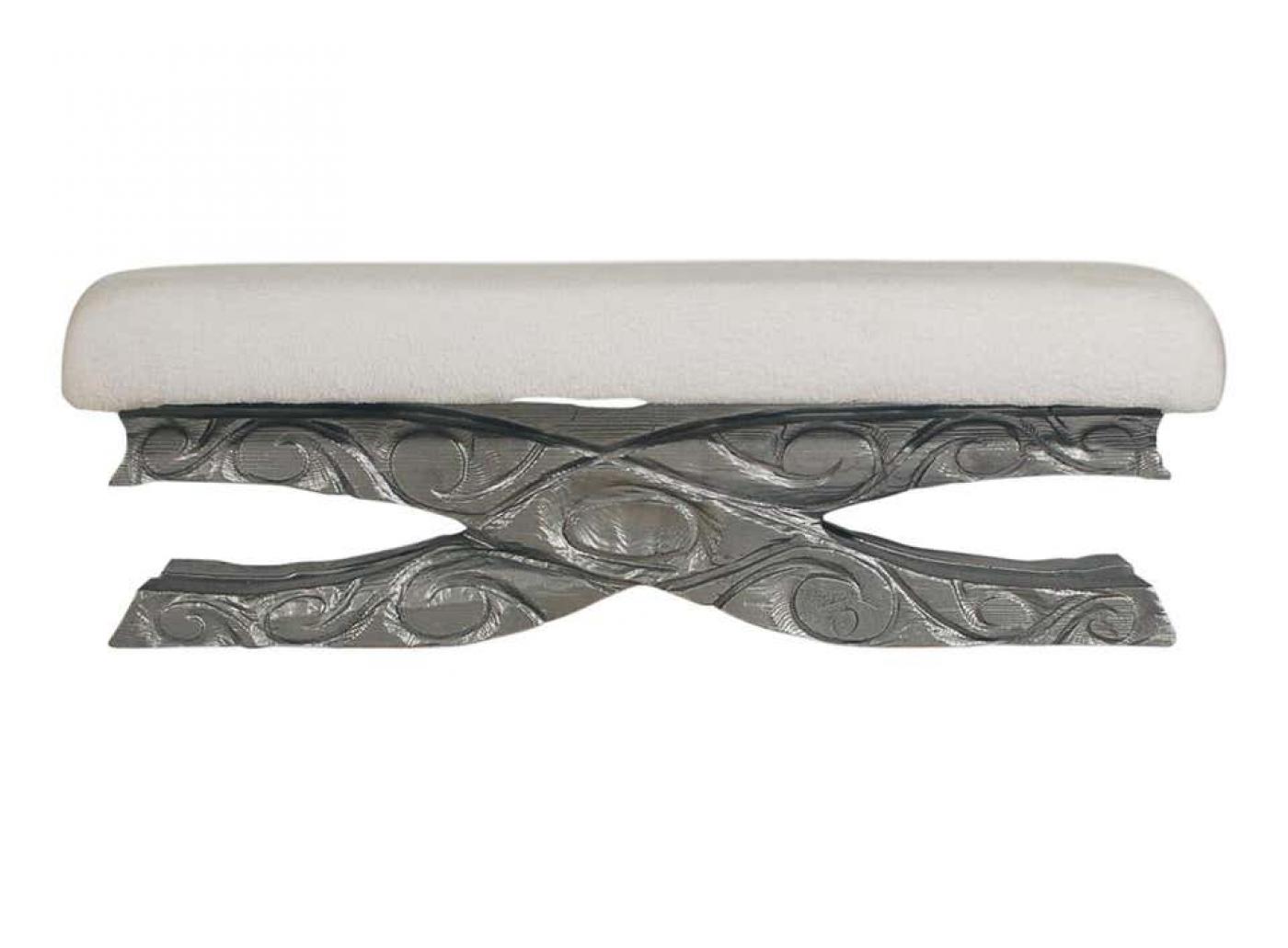 Witco - Midcentury Brutalist Modern Solid Carved Wood Bench with ...