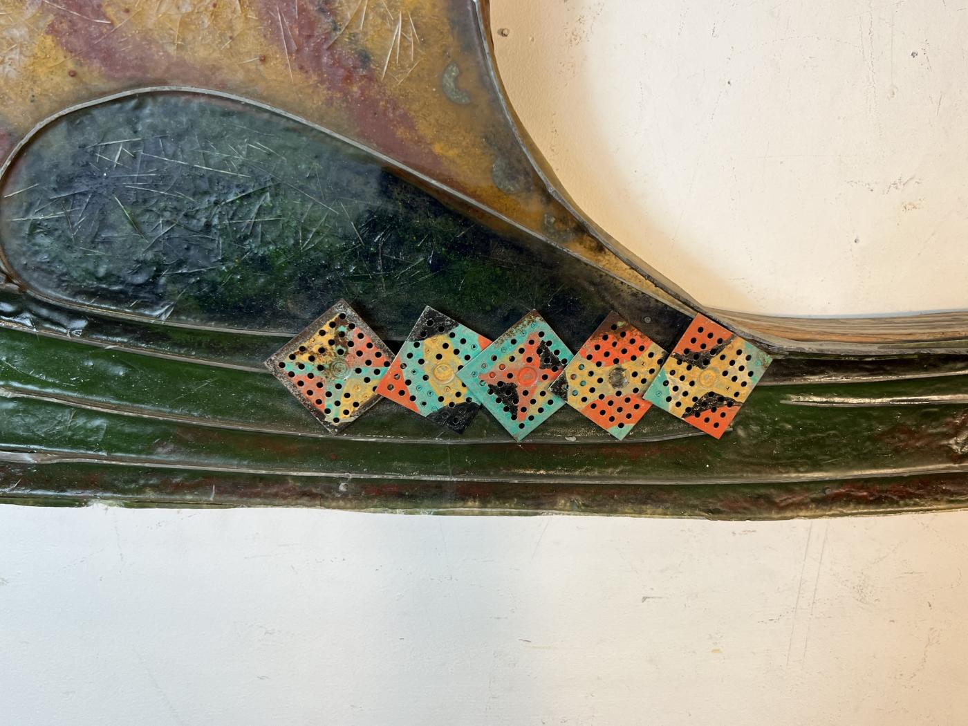 Witco - UNIQUE MID CENTURY RESIN AND WOOD VIKING SHIP WALL SCULPTURE BY ...