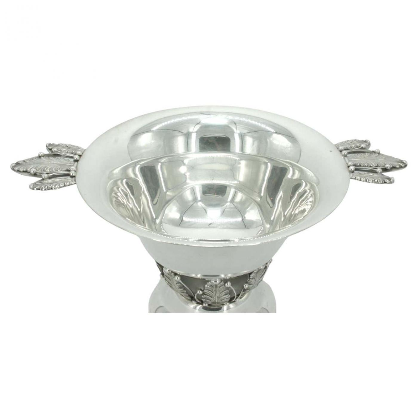 Woodside Silver Co. - Large Sterling Silver Handled Punch Bowl