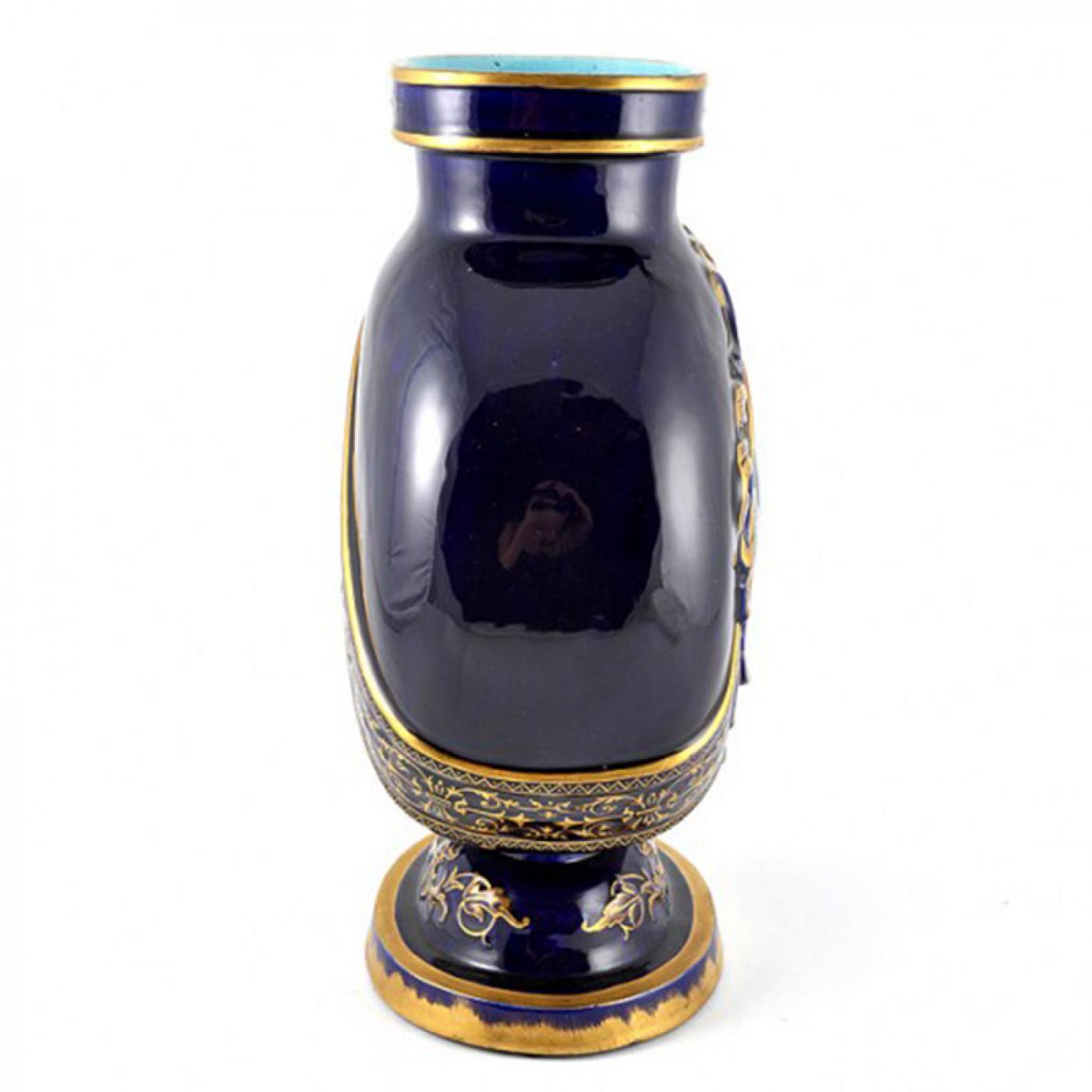 Émile Gallé - Pottery Vase, Emile Galle, France, 19th Century