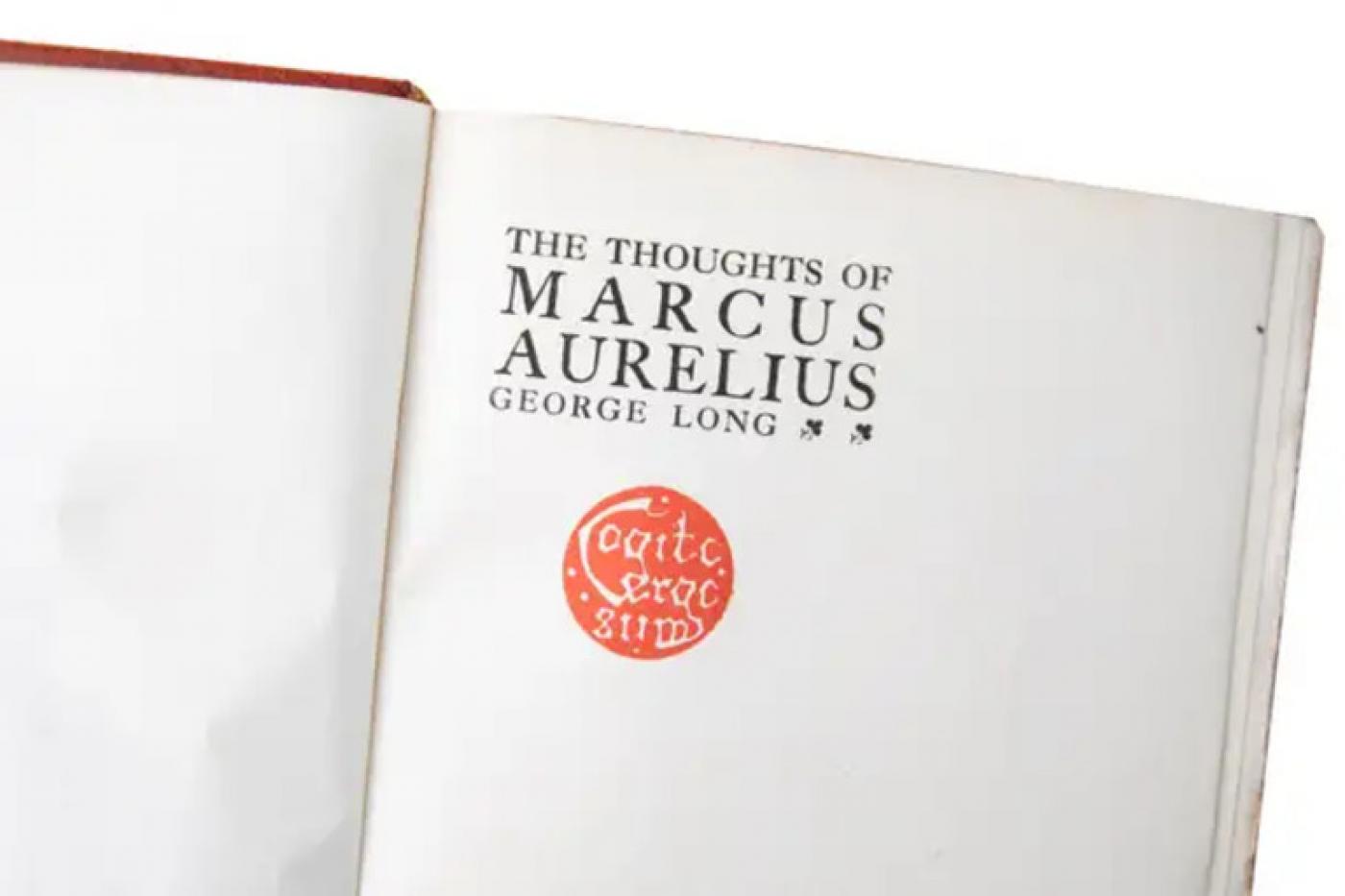 1 Volume. George Long, The Thoughts of Marcus Aurelius.
