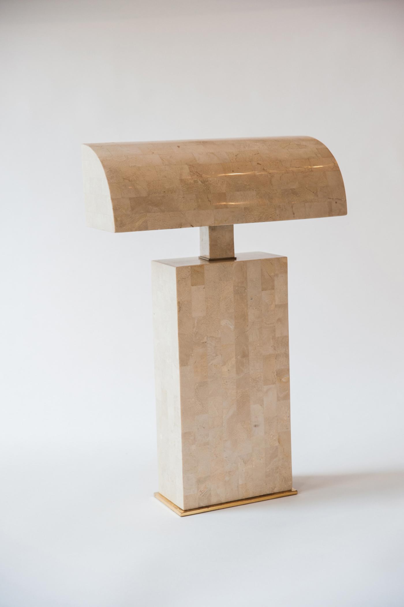 Karl Springer - Coral Veneered Sculpture Desk Lamp, Karl Springer, USA ...