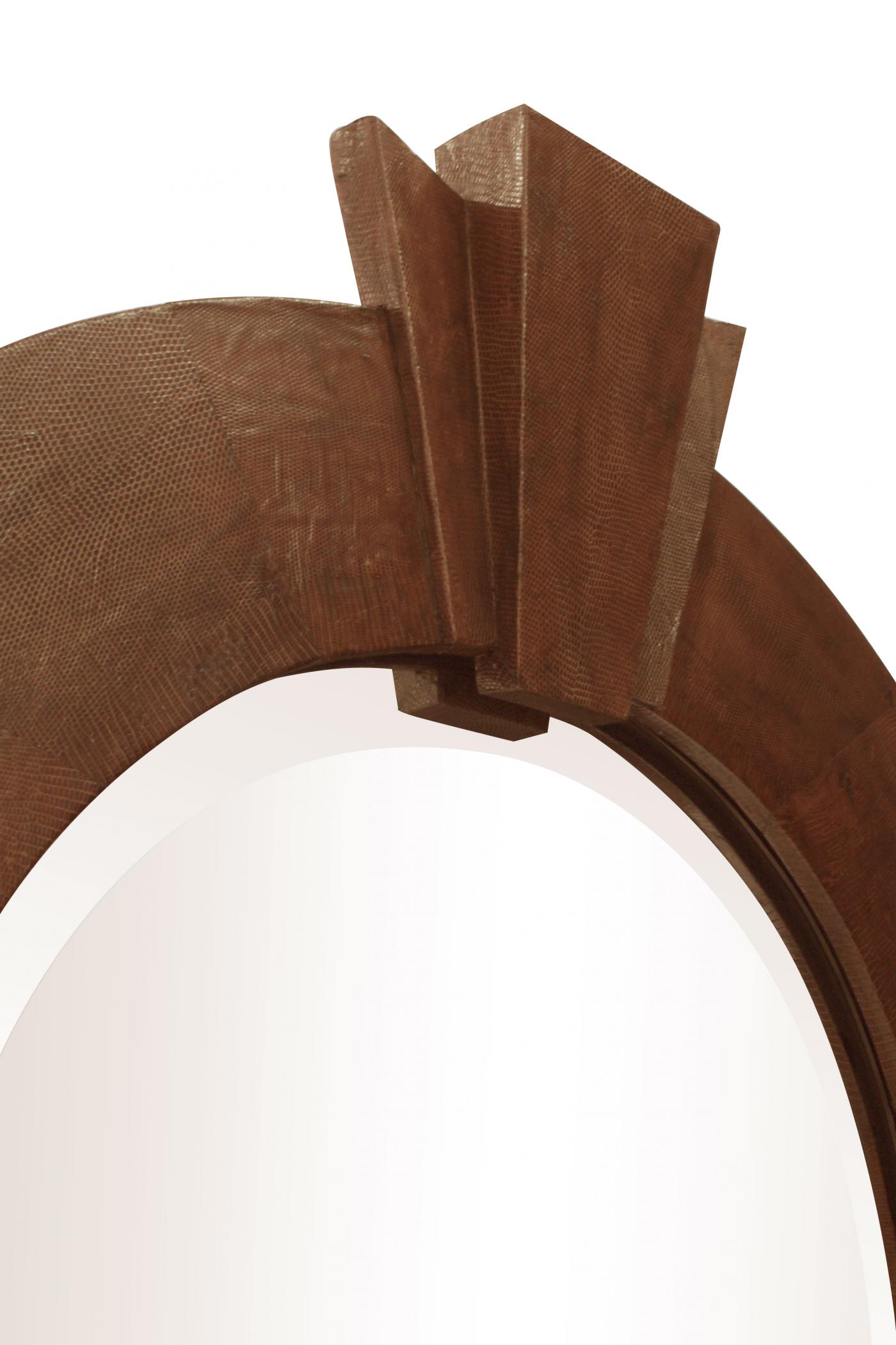 Karl Springer - Rare and Exceptional Lizard Mirror by Karl Springer