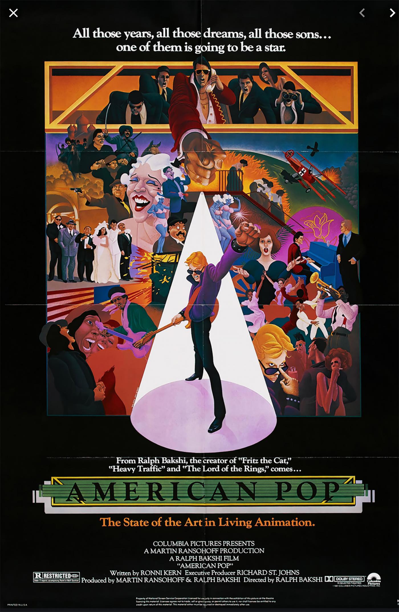 Wilson McLean - Movie Poster Illustration for "American Pop"