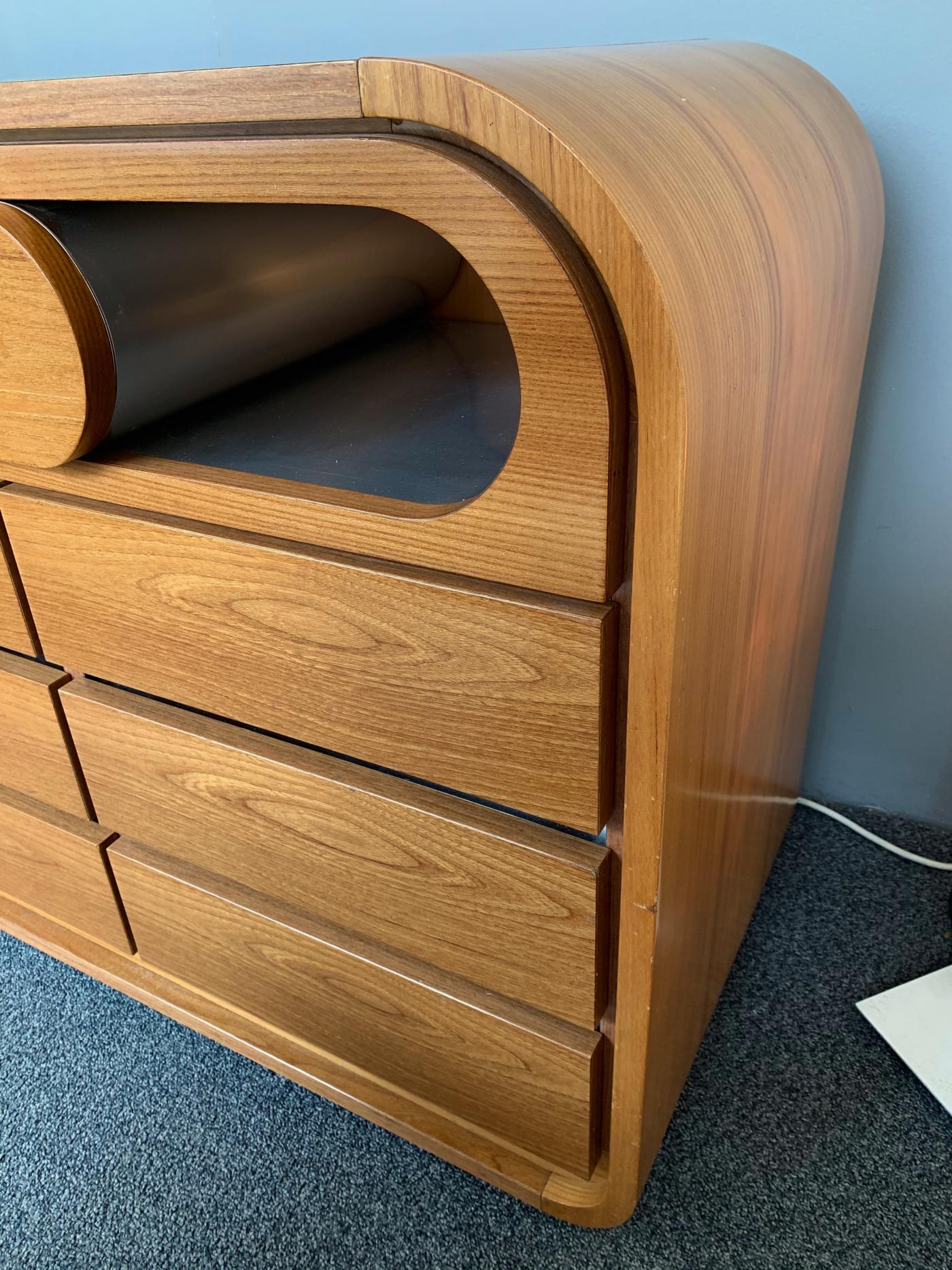 Mario Sabot - Chest of Drawers Wood and Stainless Steel by Mario Sabot ...