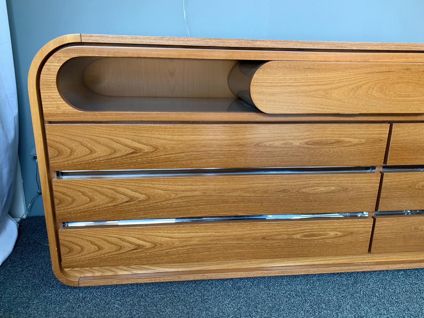 Mario Sabot - Chest of Drawers Wood and Stainless Steel by Mario Sabot ...