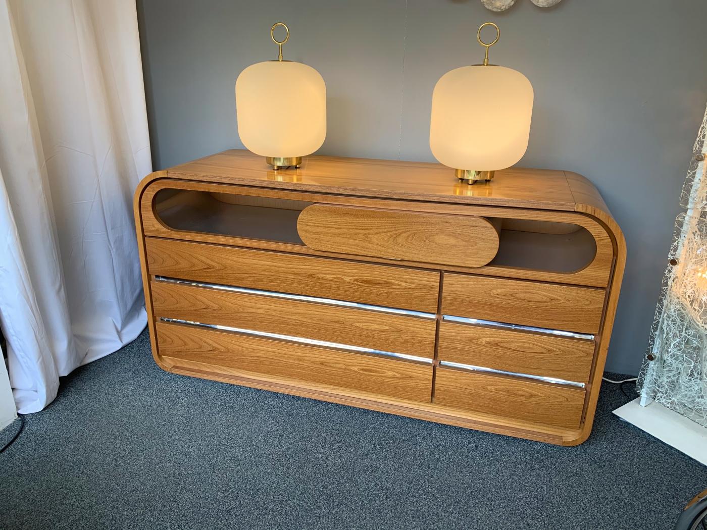 Mario Sabot - Chest of Drawers Wood and Stainless Steel by Mario Sabot ...