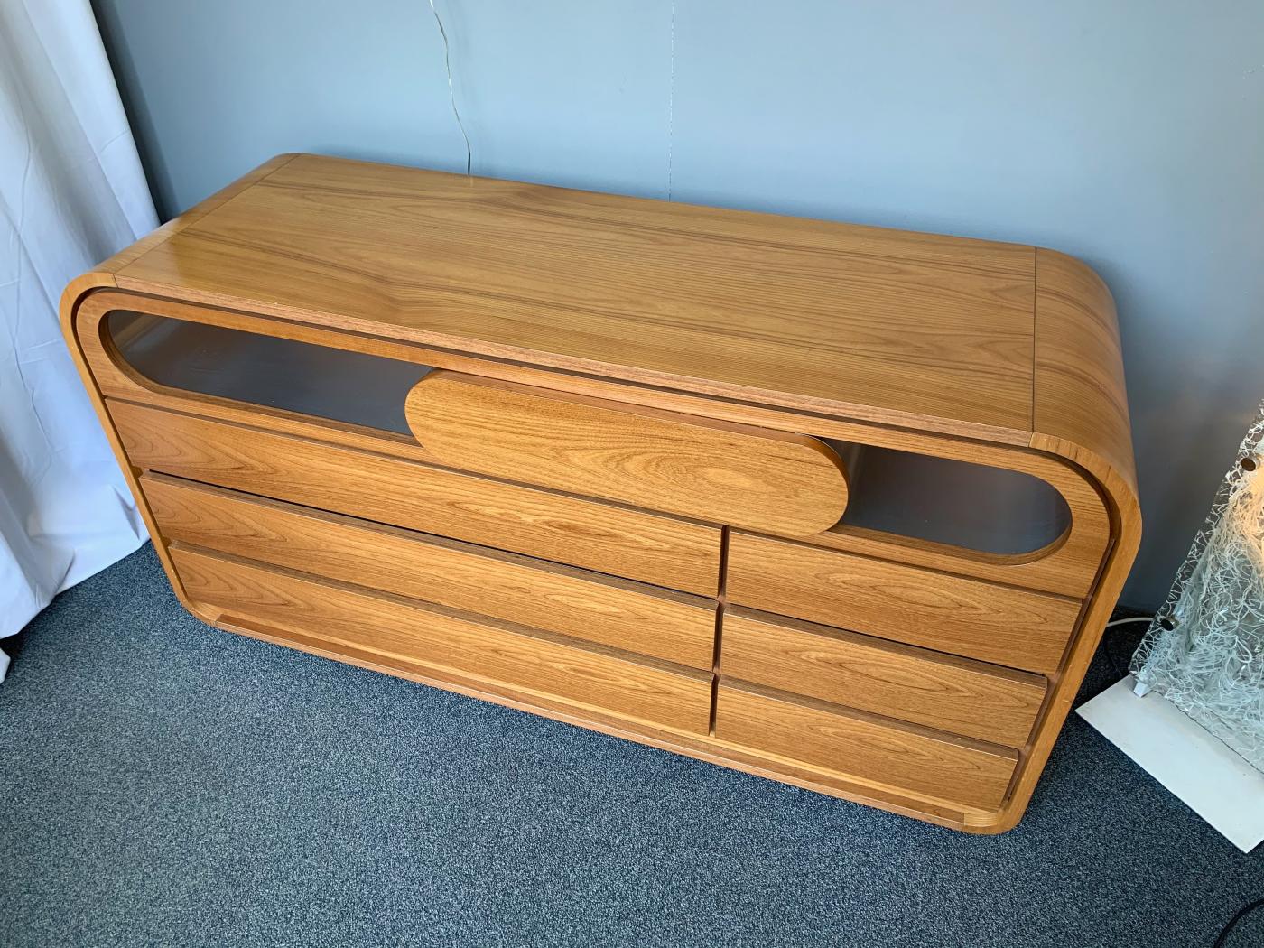 Mario Sabot - Chest of Drawers Wood and Stainless Steel by Mario Sabot ...
