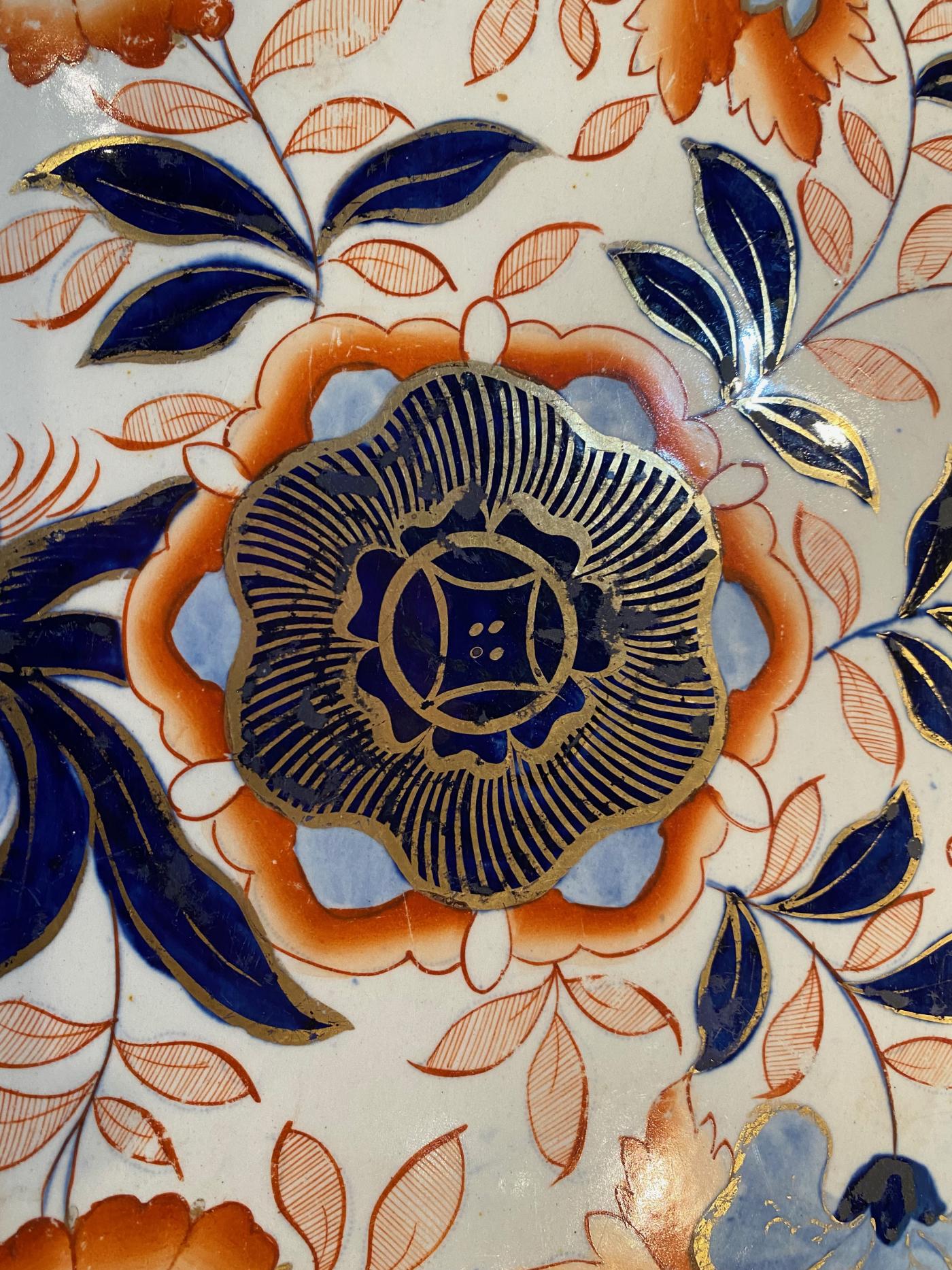 Large English Ironstone Imari Platter