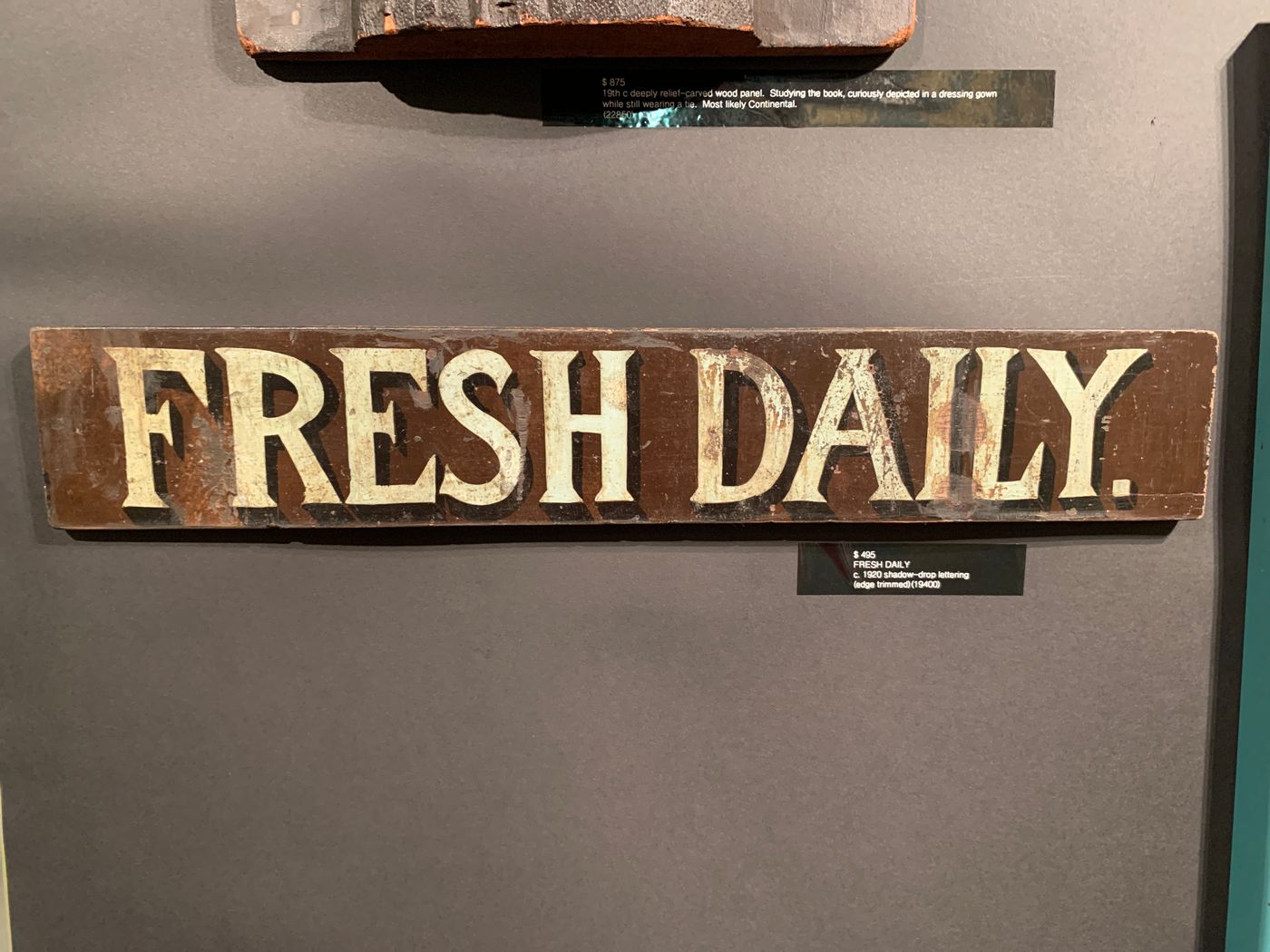Fresh Daily Sign Antiques in Manchester