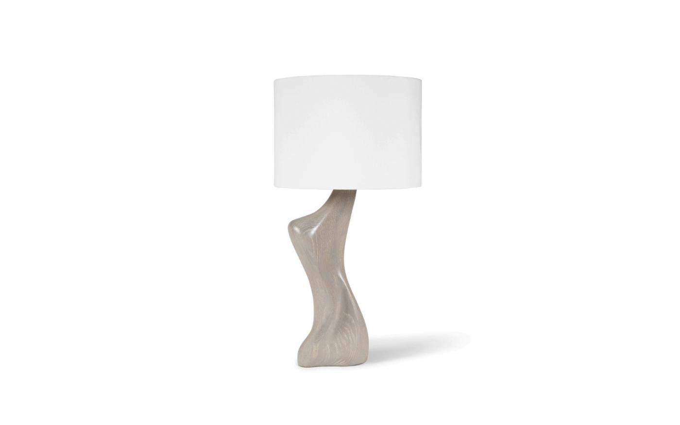 Amorph - Helen Table Lamp in Mesa stain on Ash wood with Ivory silk shade