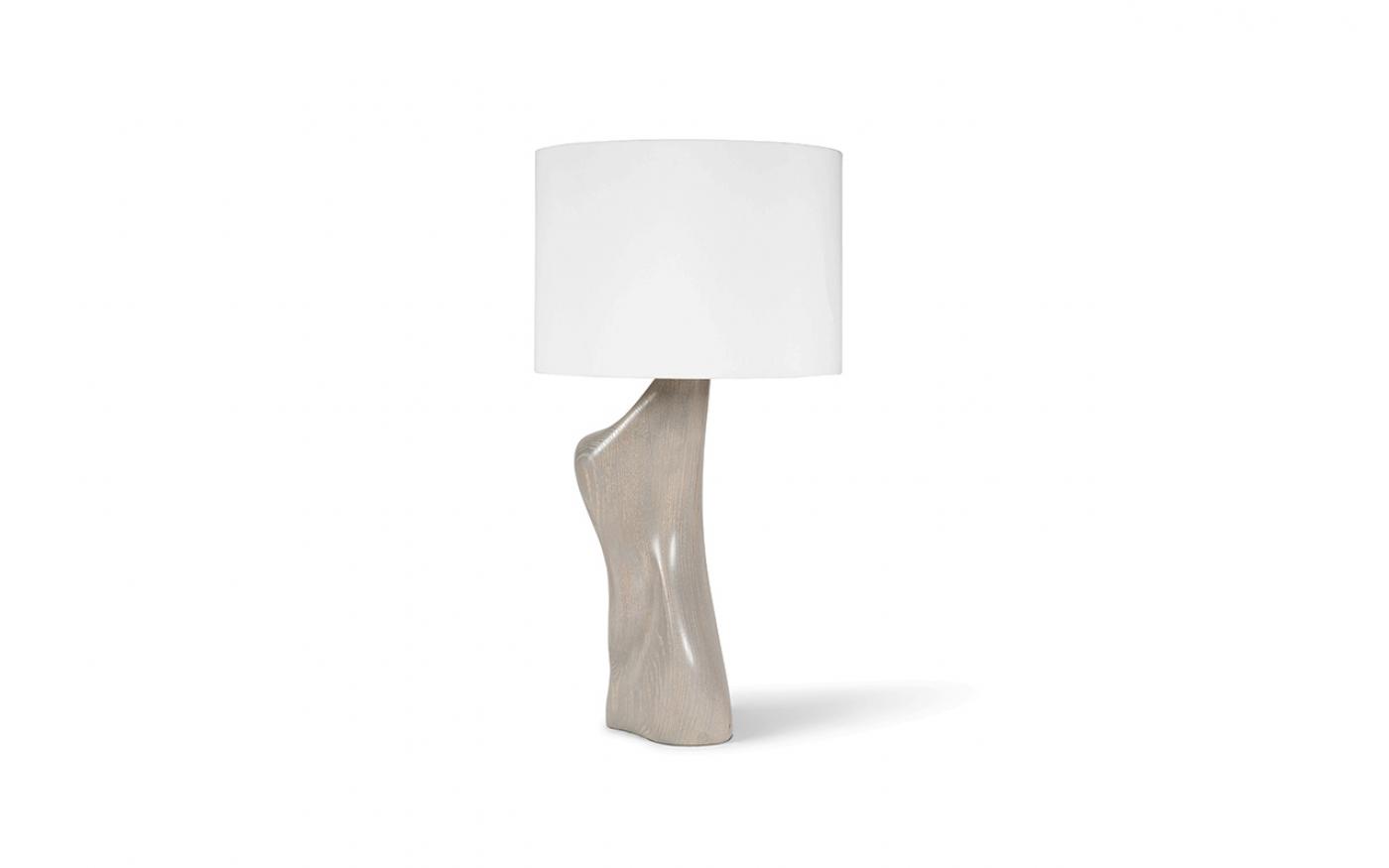 Amorph - Helen Table Lamp in Mesa stain on Ash wood with Ivory silk shade