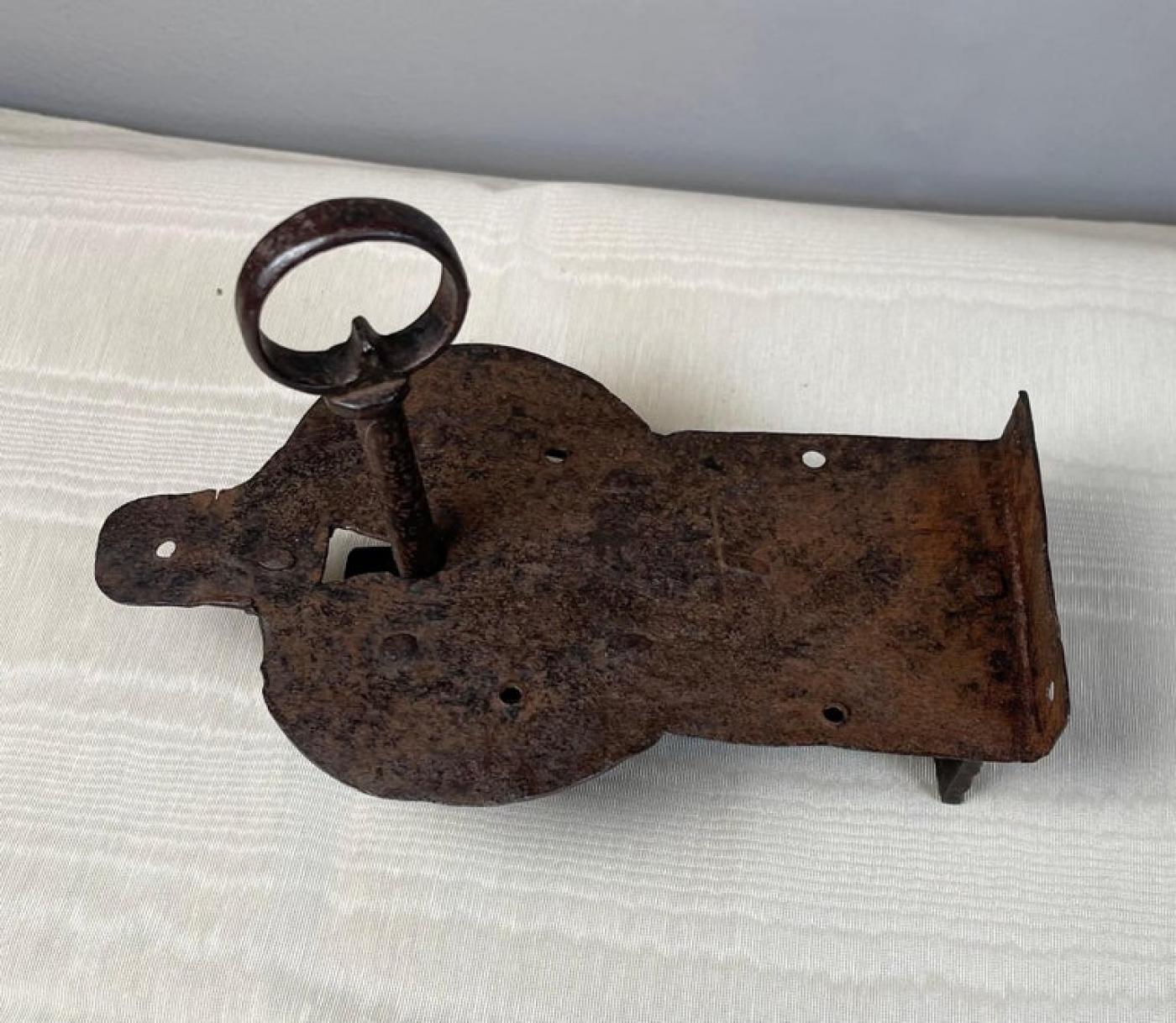 17th Century Iron Lock & Key