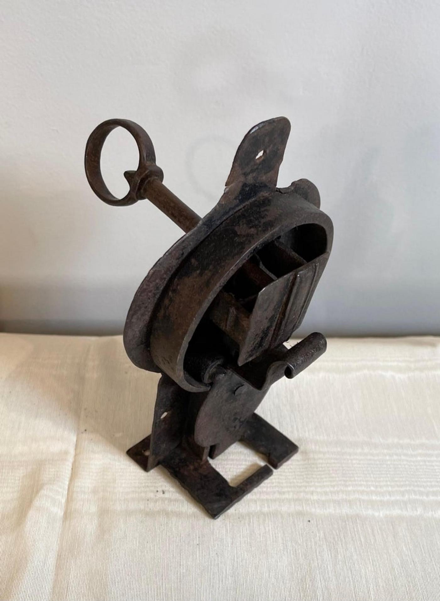 17th Century Iron Lock & Key